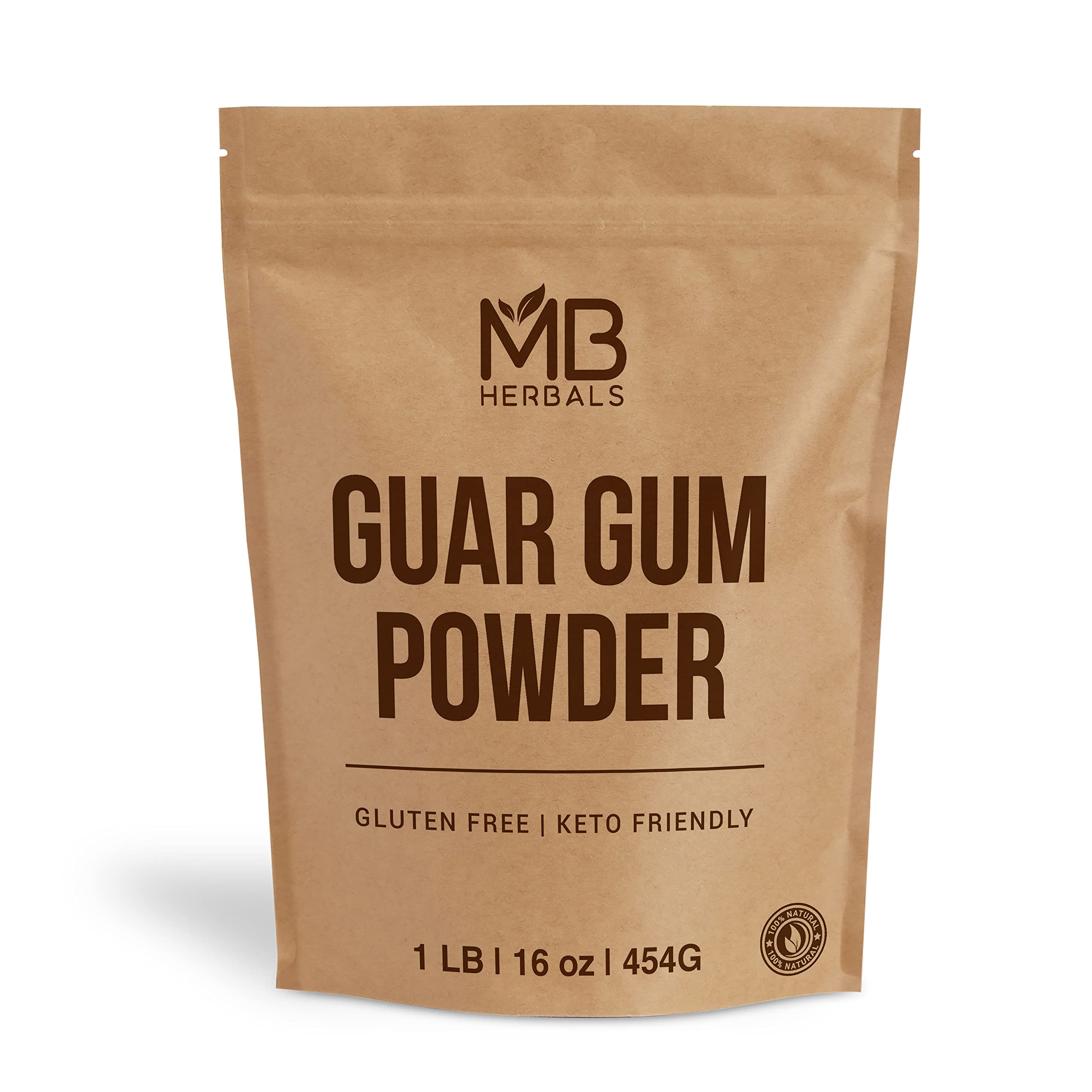 Amazon.com: MB Herbals Guar Gum Powder 1 lb / 16 oz (454g) | Gluten ...