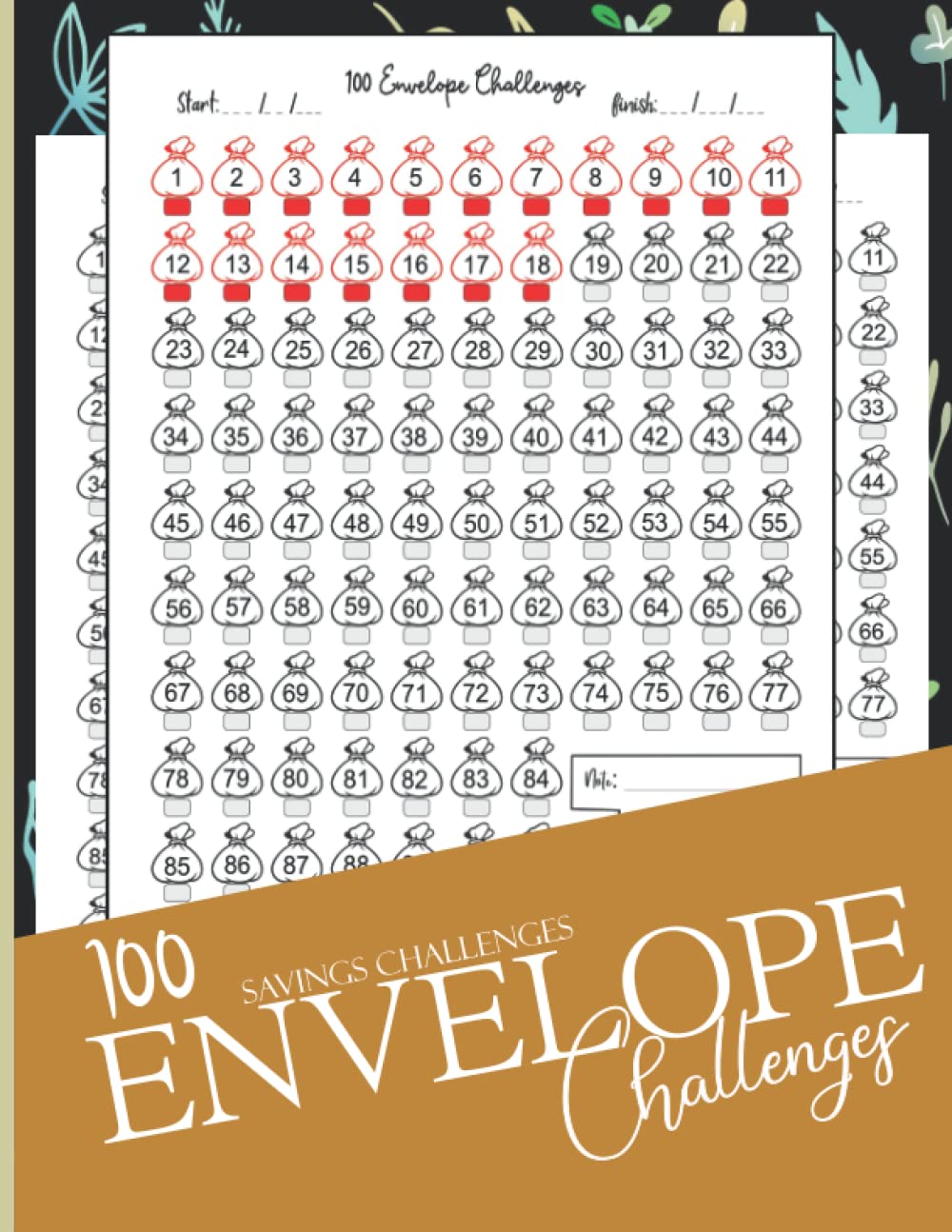 Amazon.com: 100 Envelope Challenges: Saving Tracker Journal For Men And ...