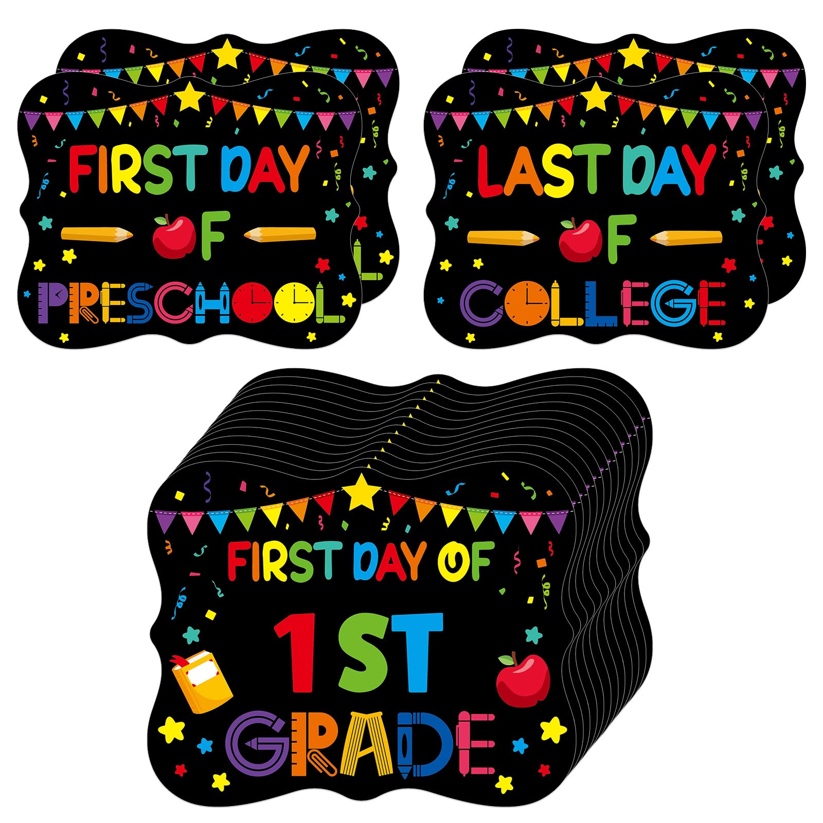 Snapklik.com : First Day And Last Day Of School Photo Prop Signs Back ...