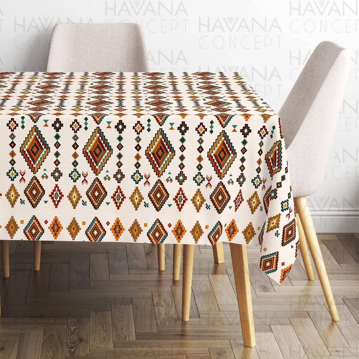 Amazon.com: Southwestern Aztec Navajo Tablecloth, Boho Mexican Navajo ...