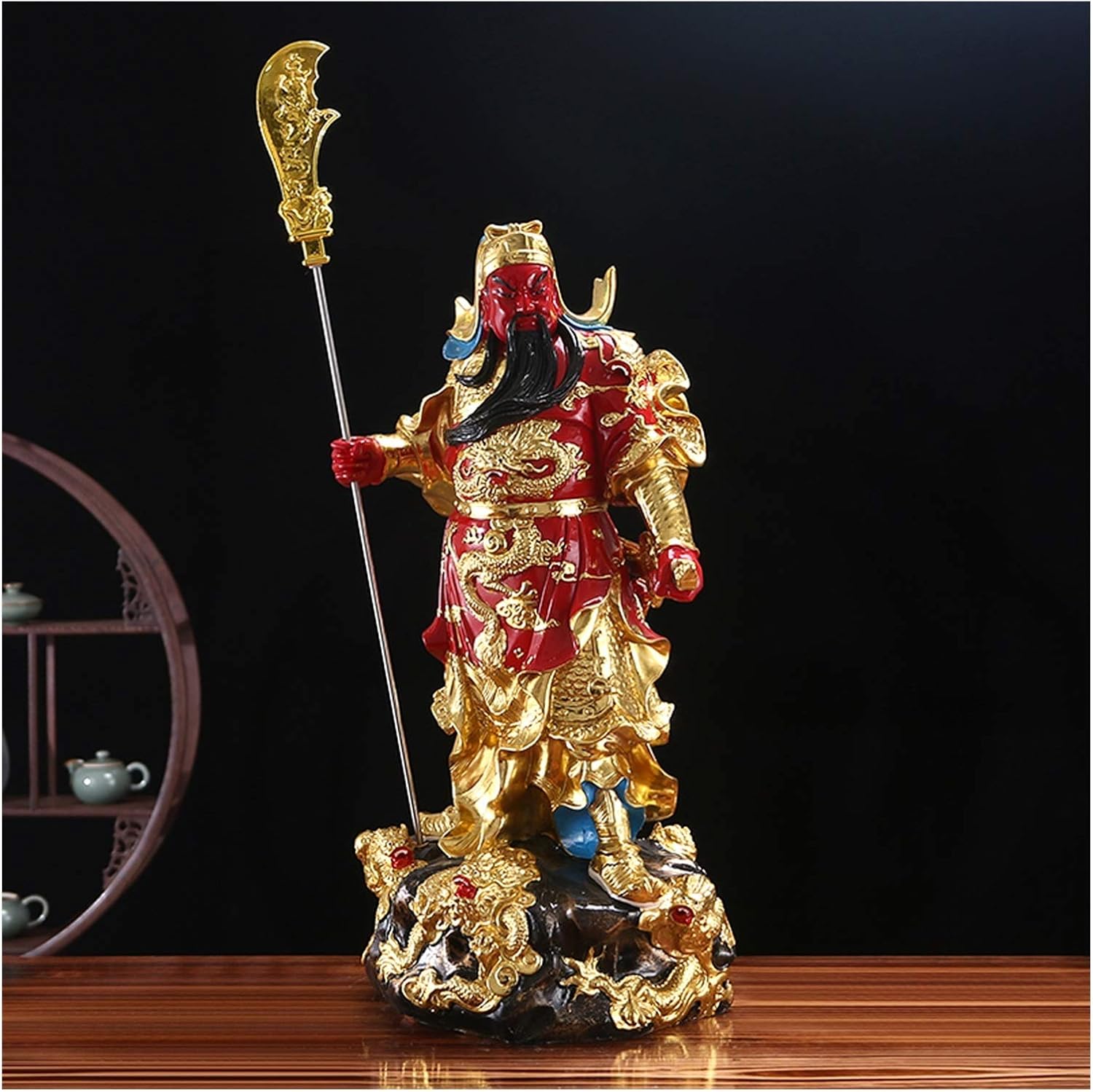 Amazon.com: Feng Shui Statue Chinese Feng Shui Guan Yun Chang Statue ...