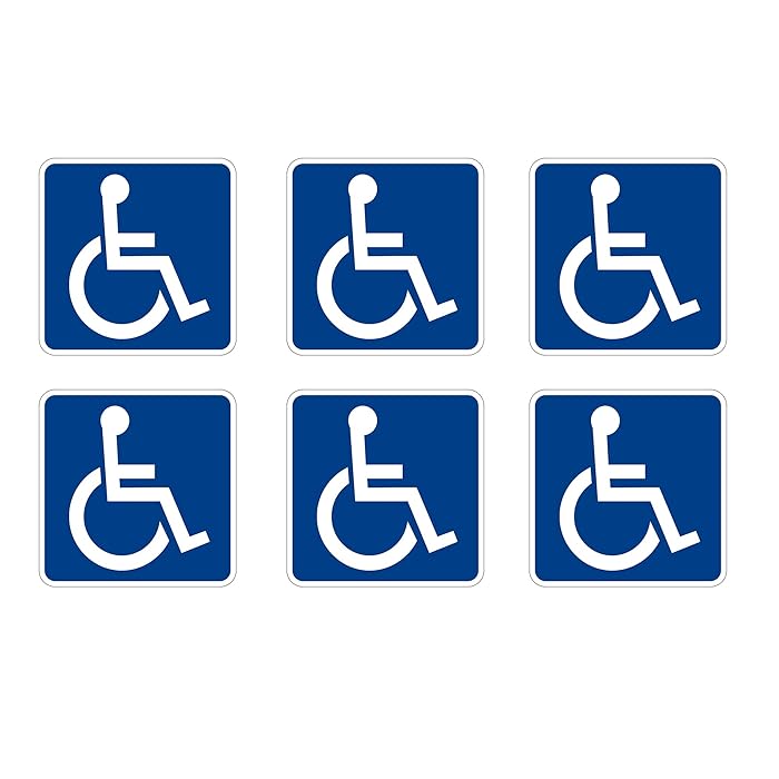 Buy Disabled Wheelchair Symbol ADA Compliant Handicap Access Sign Pack ...