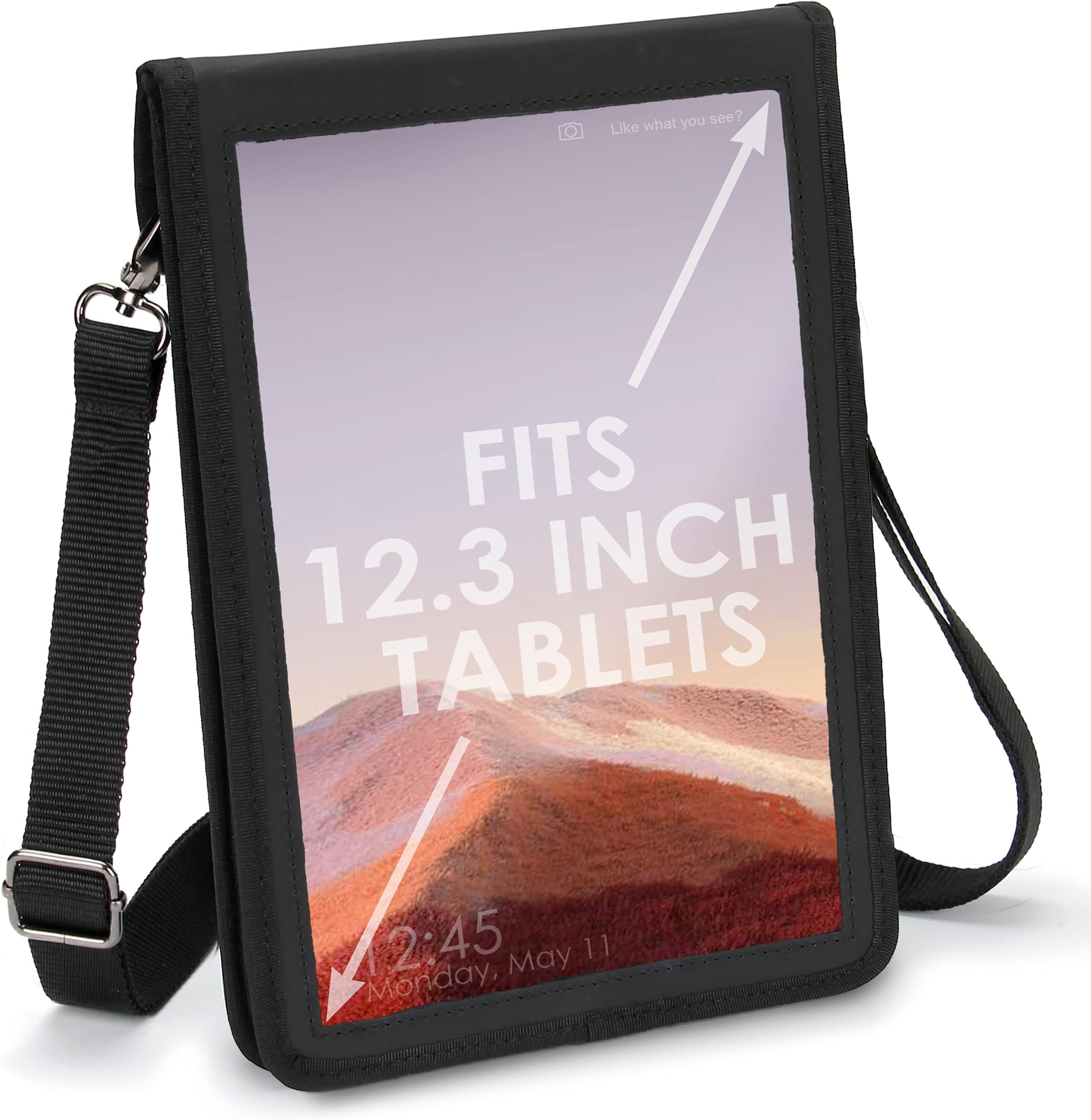 Amazon.com: USA Gear 12 Inch Tablet Case - Tablet Holder with Open ...