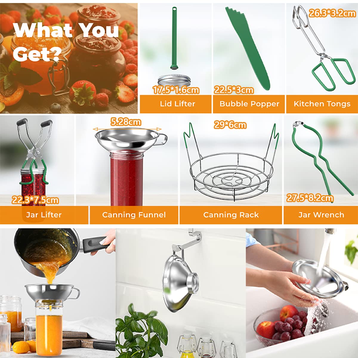 Canners For Canning 21.5 Qt Stainless Steel Canning Kit - Water Bath ...