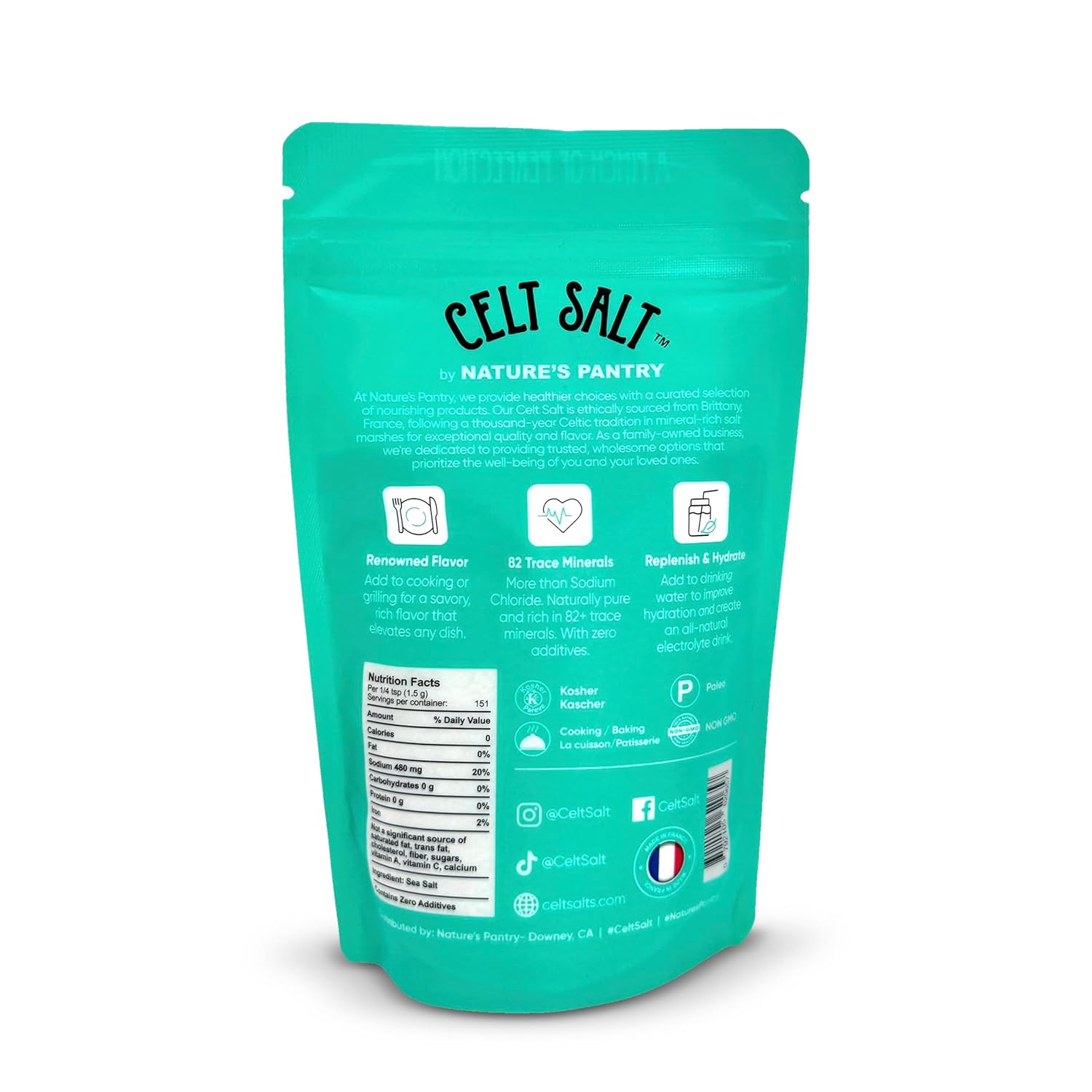 Celtic Salt Fine Ground, Celt Salt By Natures Nepal | Ubuy