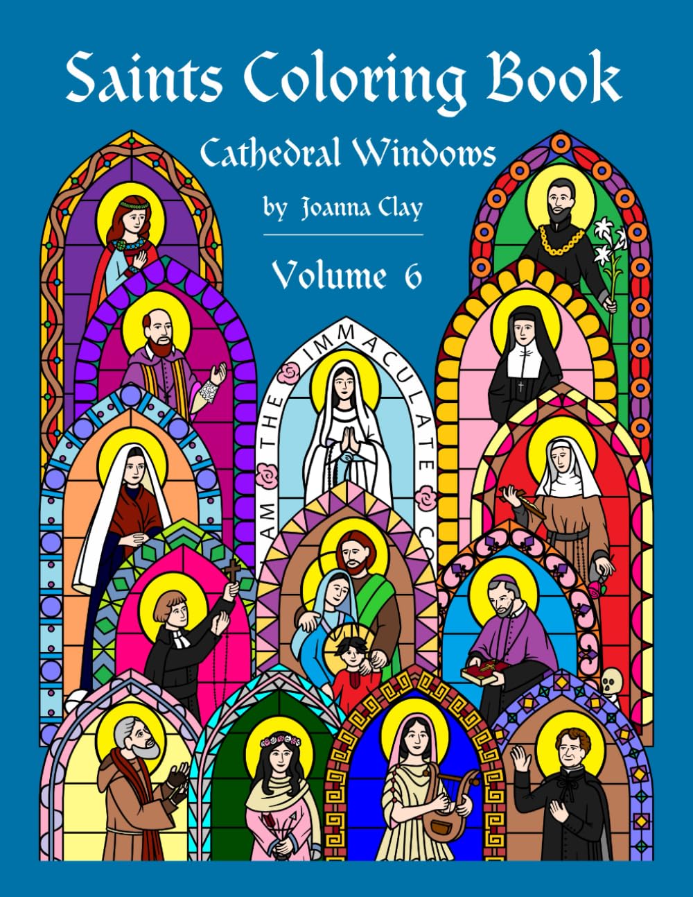 Amazon.com: Saints Coloring Book: Volume 6 (Cathedral Windows ...