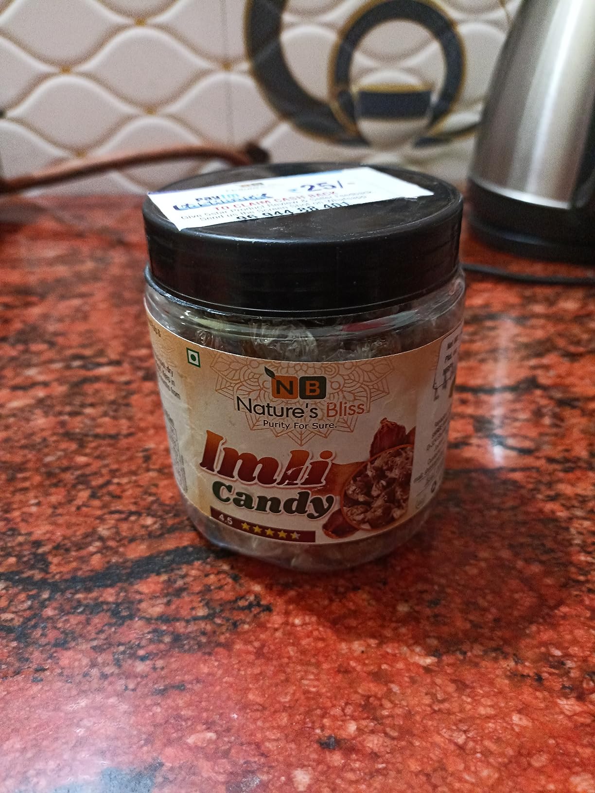 Nature's Bliss Imli Candy/ Khatti Methi Emli, Tamarind Candy 400gm Jar ...