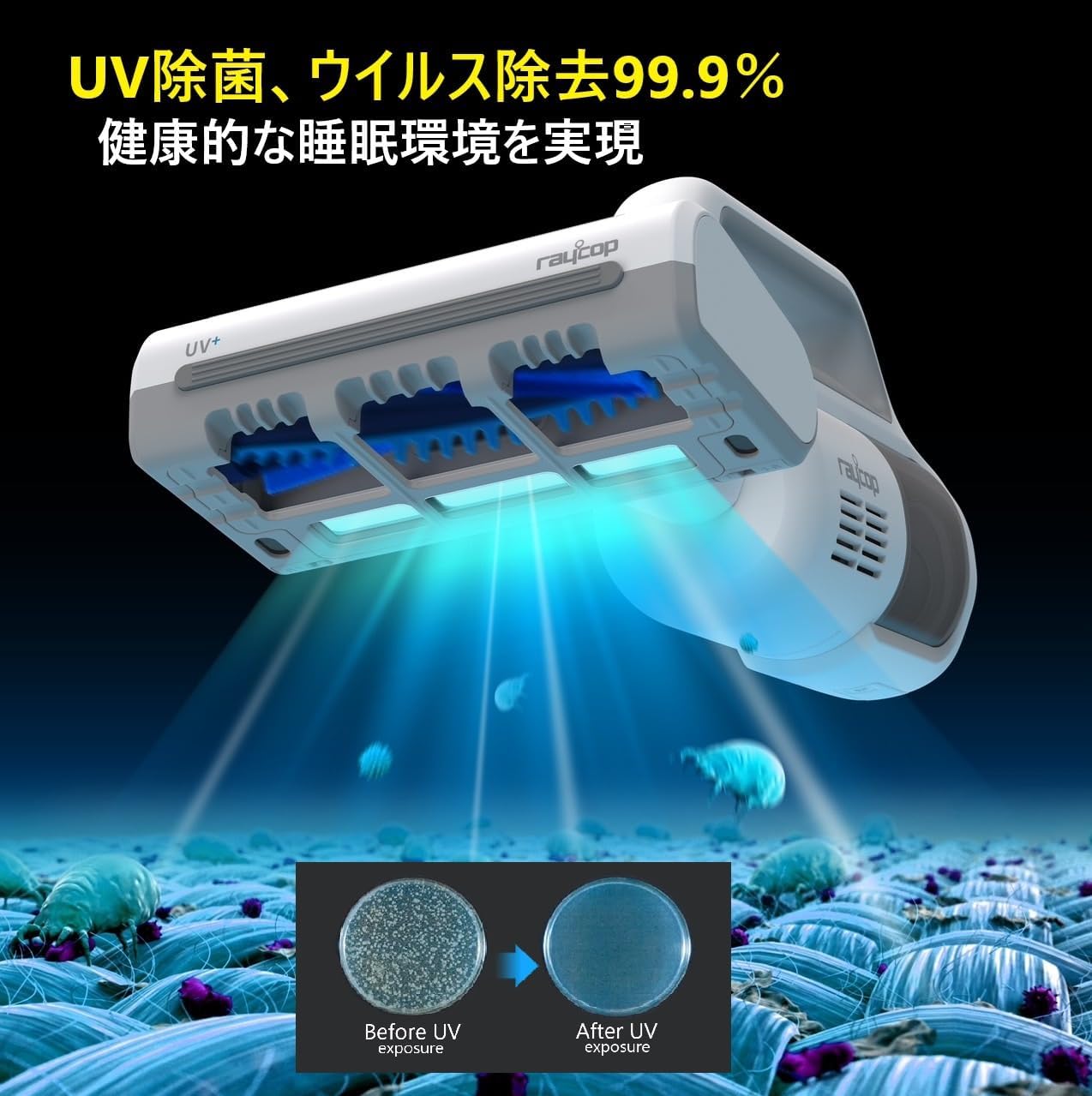 RAYCOP UV Cordless Futon Cleaner RJS2 (2024 Model) Instruction Manual