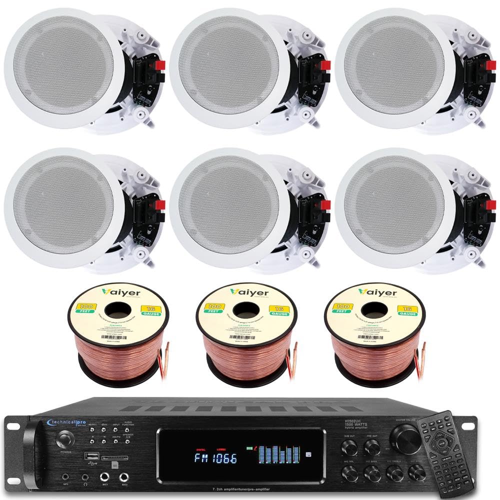 Amazon.com: Home Theater Sound System Kit - 7.2 Channel 1500 Watts ...