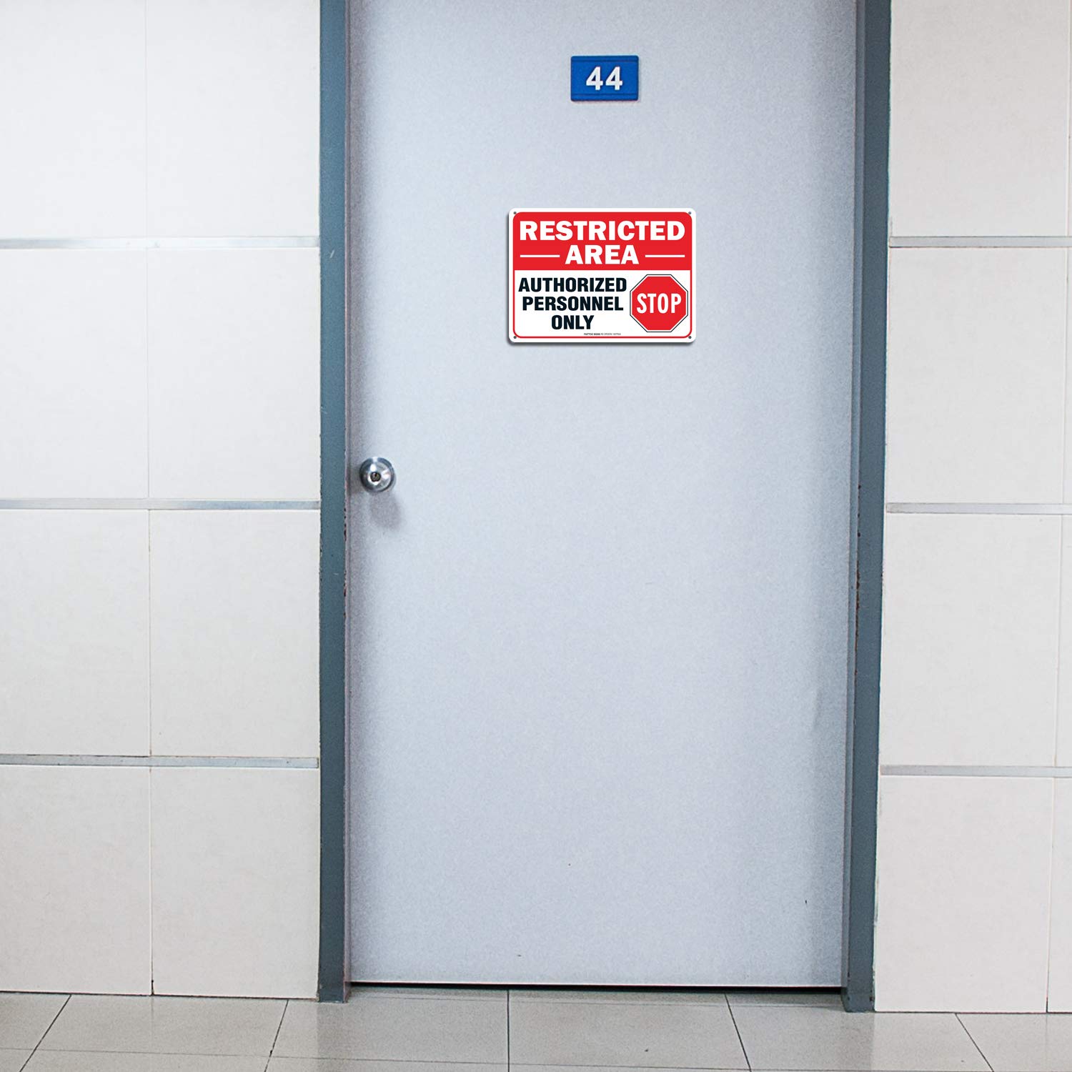 2-Pack Restricted Area Sign - Authorized Personnel Nepal | Ubuy