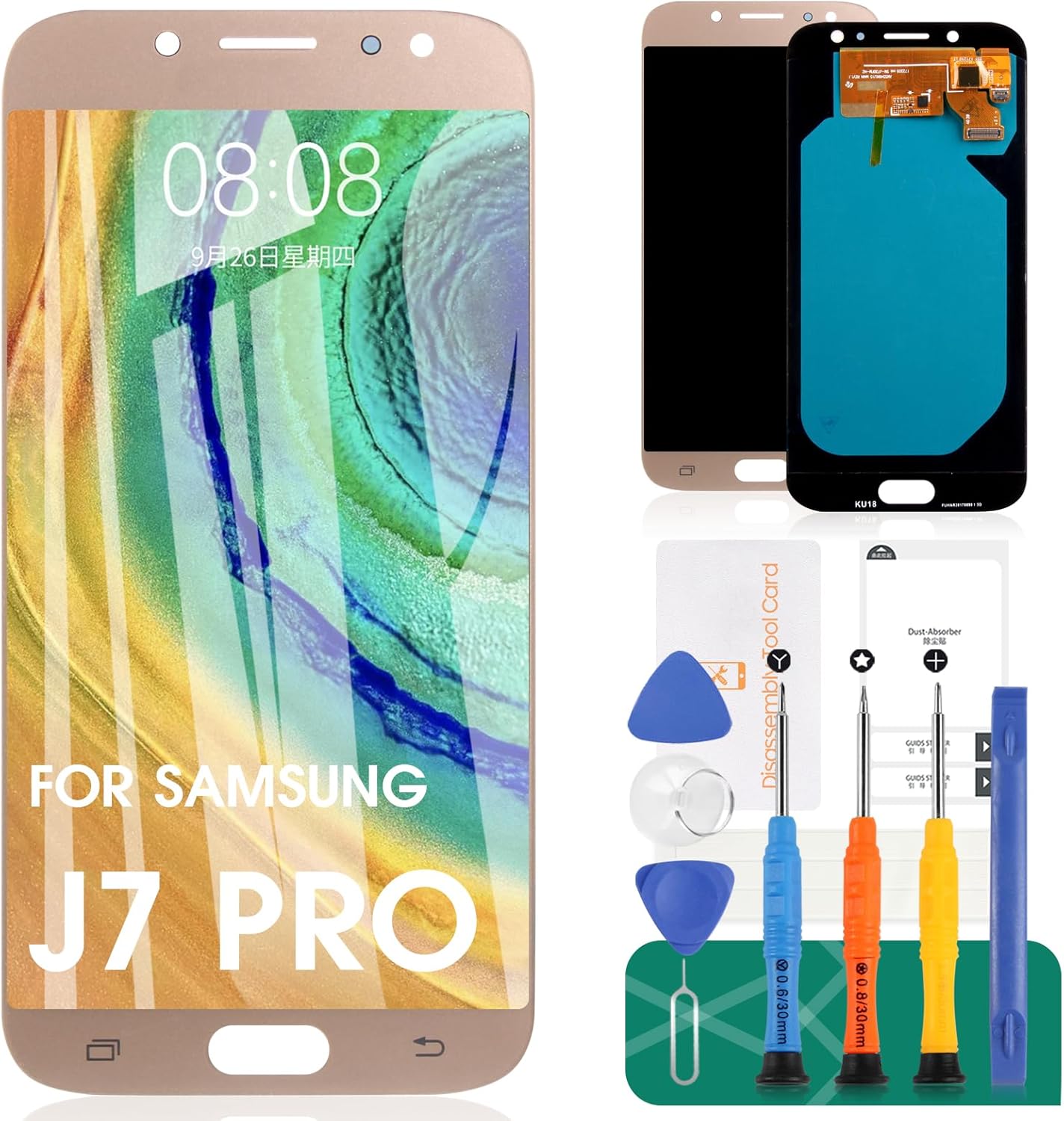 Amazon.com: LCD Screen Replacement for Samsung J7 Pro SM-J730G/DS ...