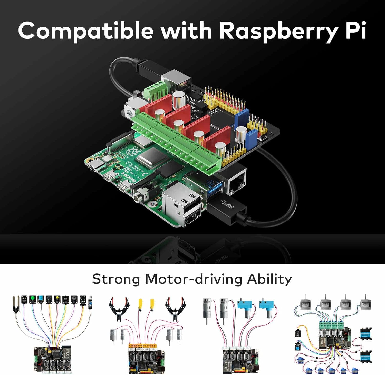 Makeblock mBot Mega Coding Robot Kit con ruedas Mecanum, aplicación ...