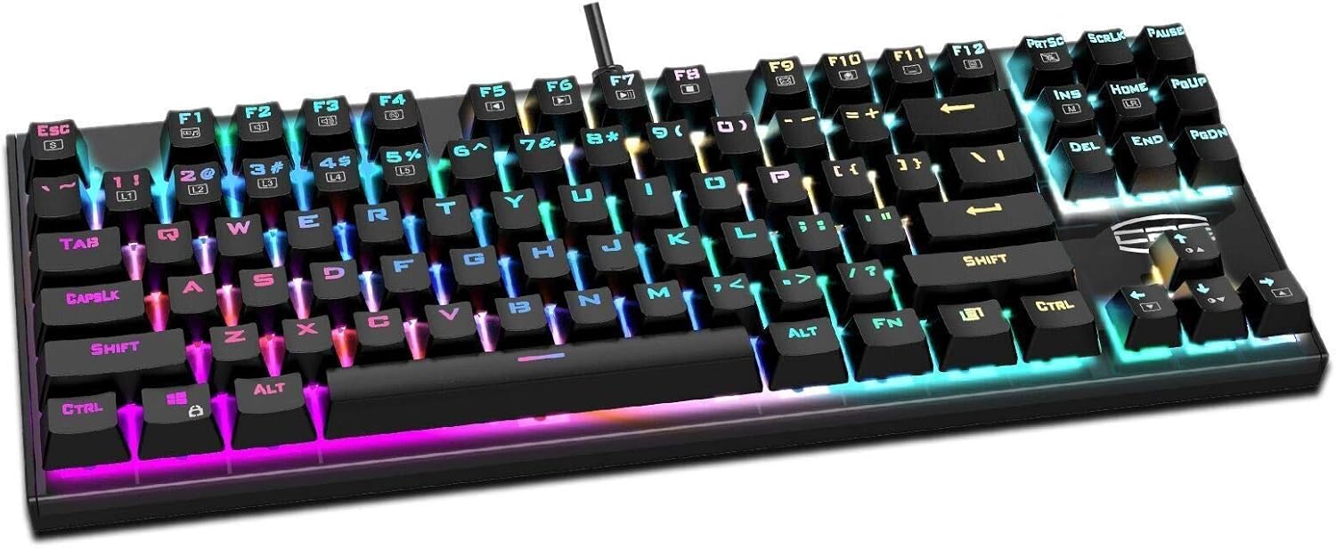 CP3 TKL Compact Gaming Keyboard Mechanical Keyboard with RGB LED ...
