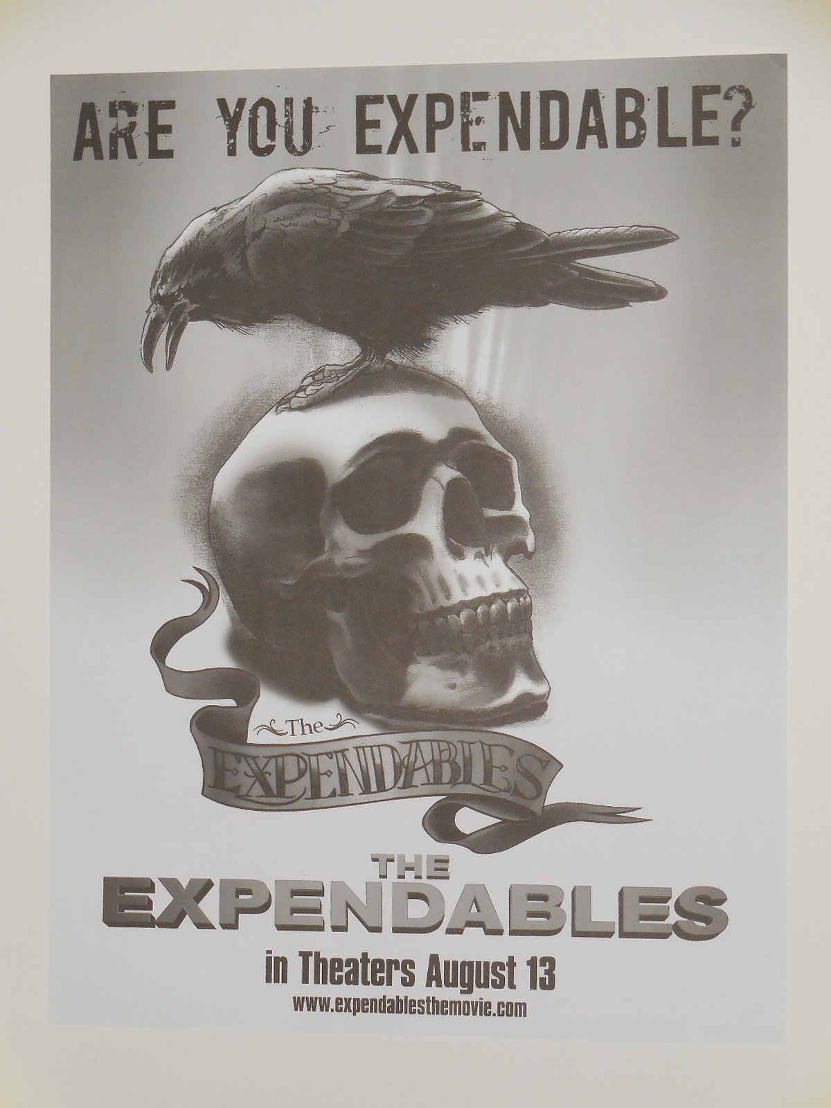 The Expendables Skull Poster