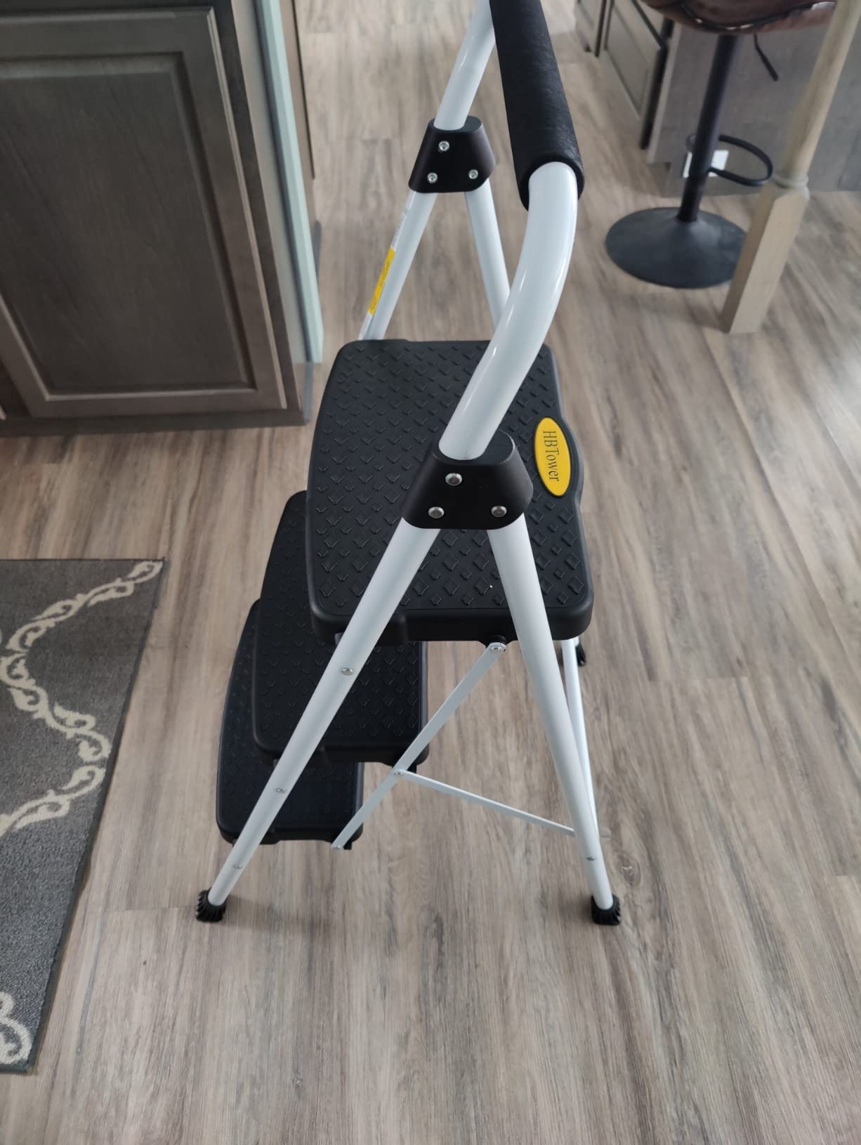 $10/mo - Finance HBTower 3 Step Ladder, Folding Step Stool with Unique ...