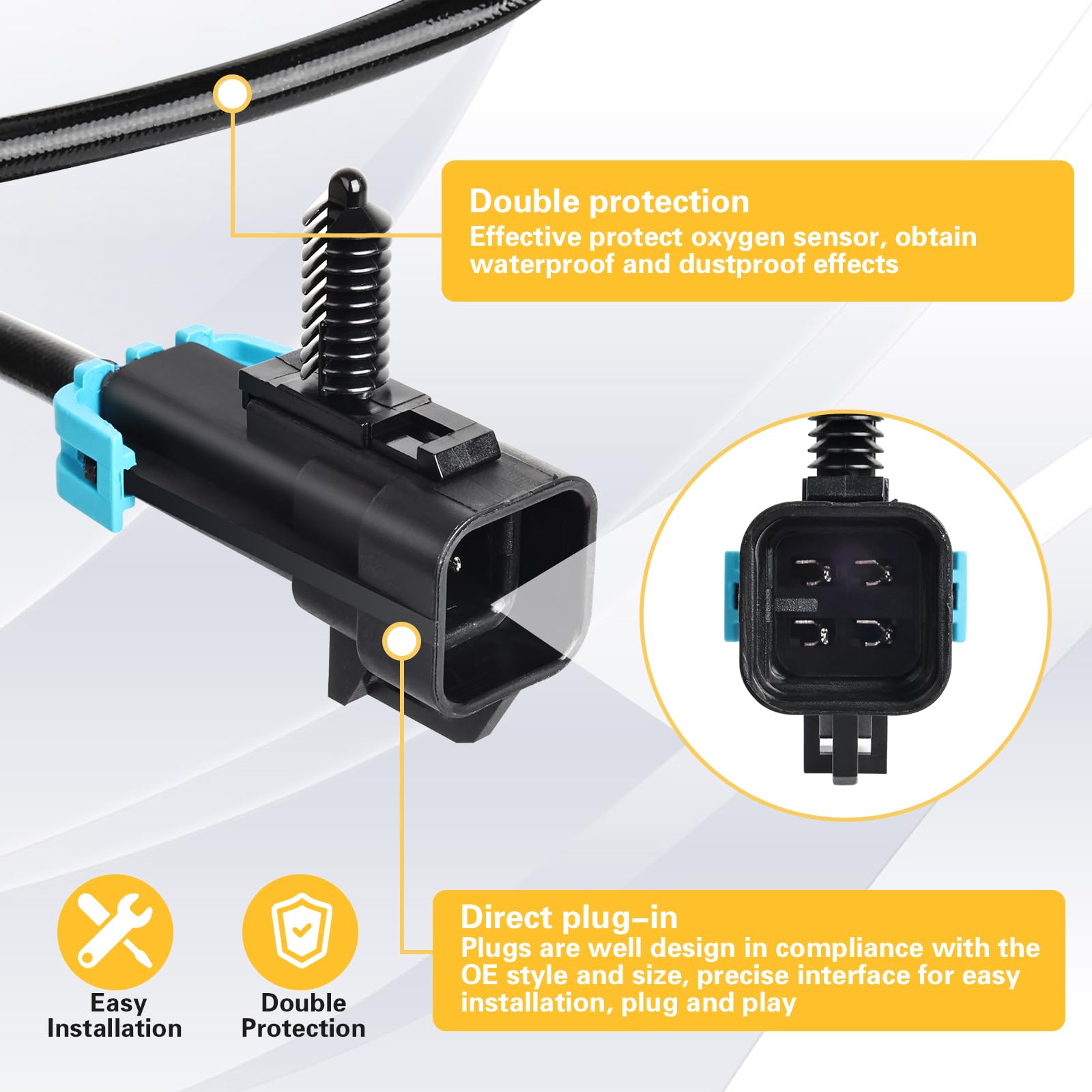 02 Sensor Upstream 2Pcs Oxygen O2 Sensor 234-4242 234-4530, Automotive ...