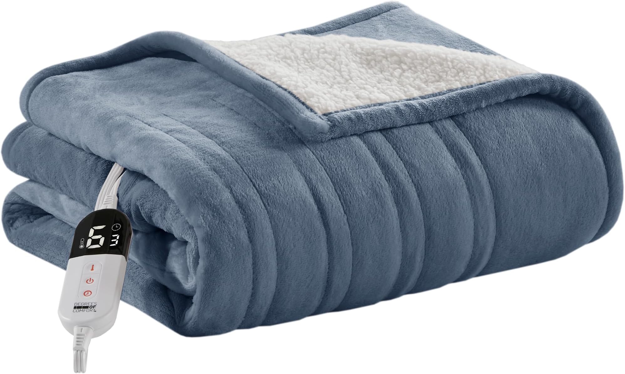 Amazon.com: OCTROT Electric Blanket Heated Blanket Throw 50"x62",Fast ...