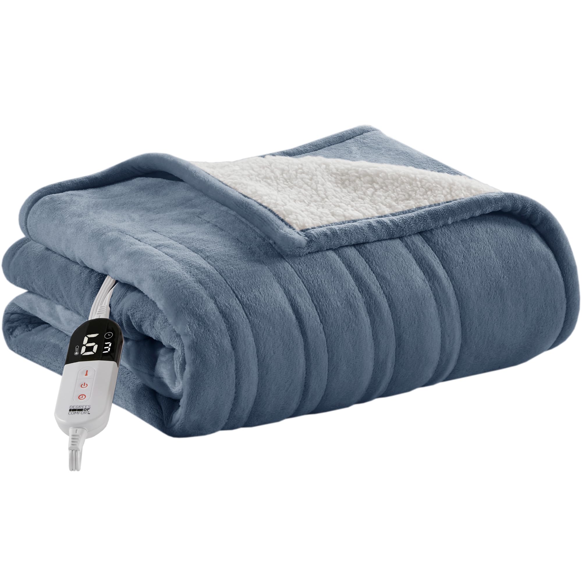 Amazon.com: Degrees of Comfort Electric Throw Blanket Full Size - Soft ...