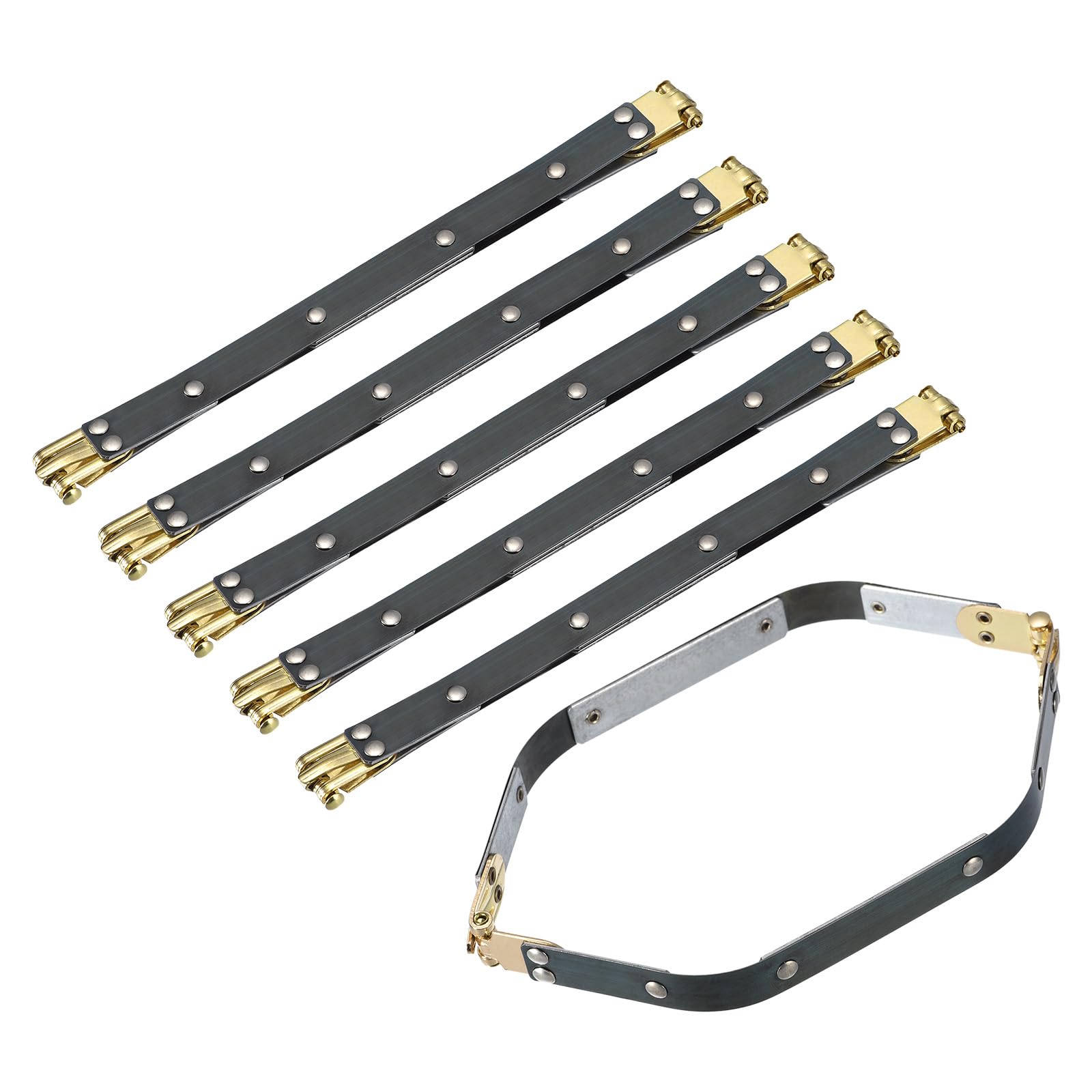 Amazon.com: uxcell Metal Internal Flex Frames, 6Pcs 9.84"x0.55" Hexagon ...