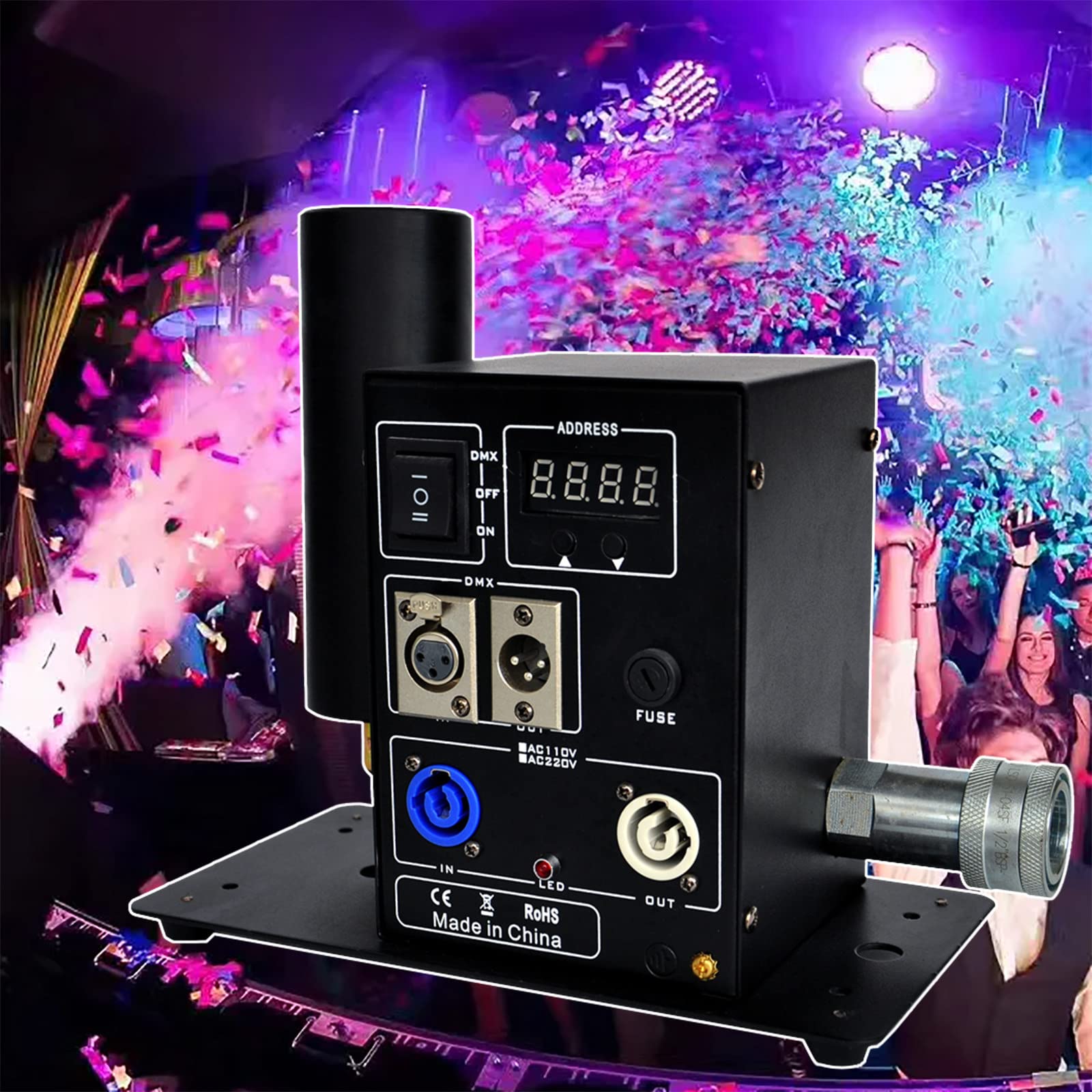 Buy Digital CO2 Jet Machine, 200W Fog Smoke Concert Device Club Single ...