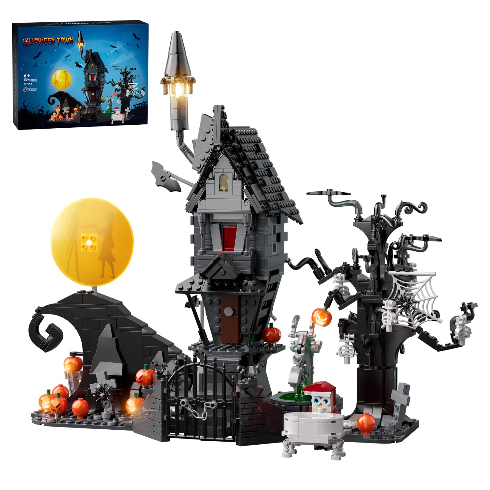 Nightmare Before Christmas Horror Haunted House Building Blocks Set ...
