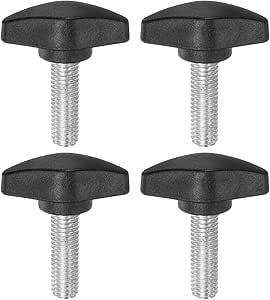 HARFINGTON 4pcs Tee Wing Knobs Thumb Screws M8 x 25mm Standard Male ...
