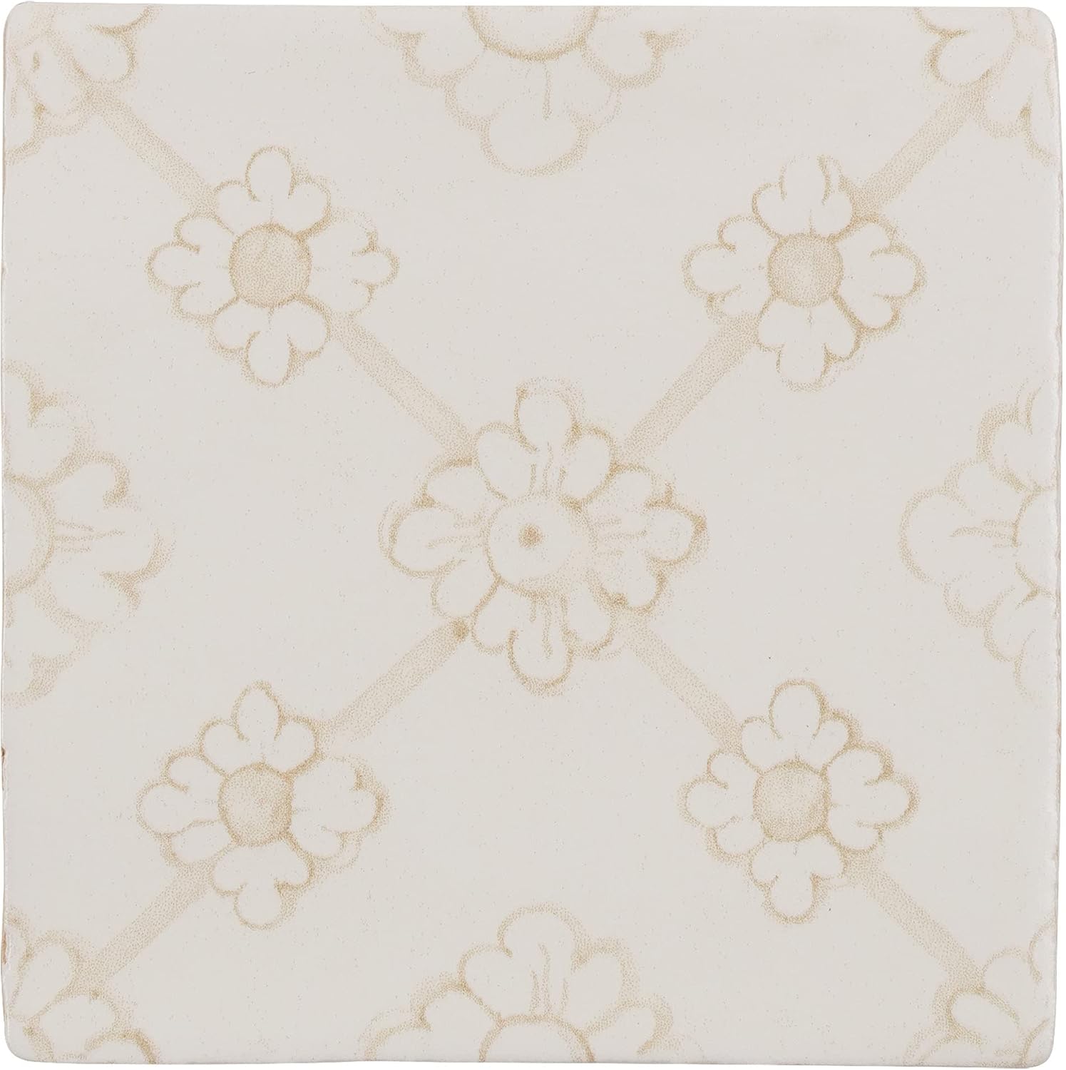 Traditional 5x5 Beige Square Matte Ceramic Kitchen Backsplash Bathroom ...