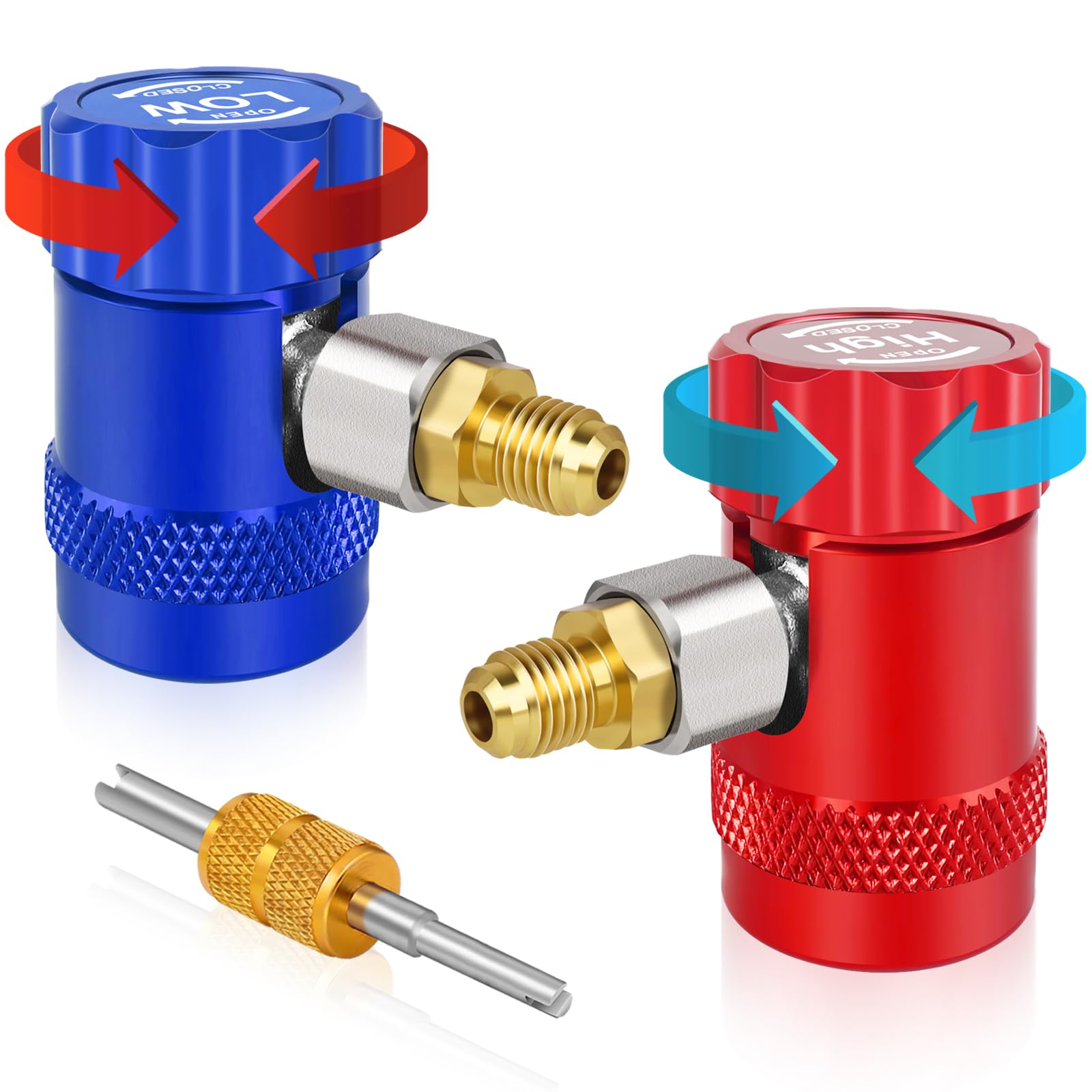 Snapklik.com : R1234yf Coupler, Adjustable 1234yf Adapter, High & Low ...