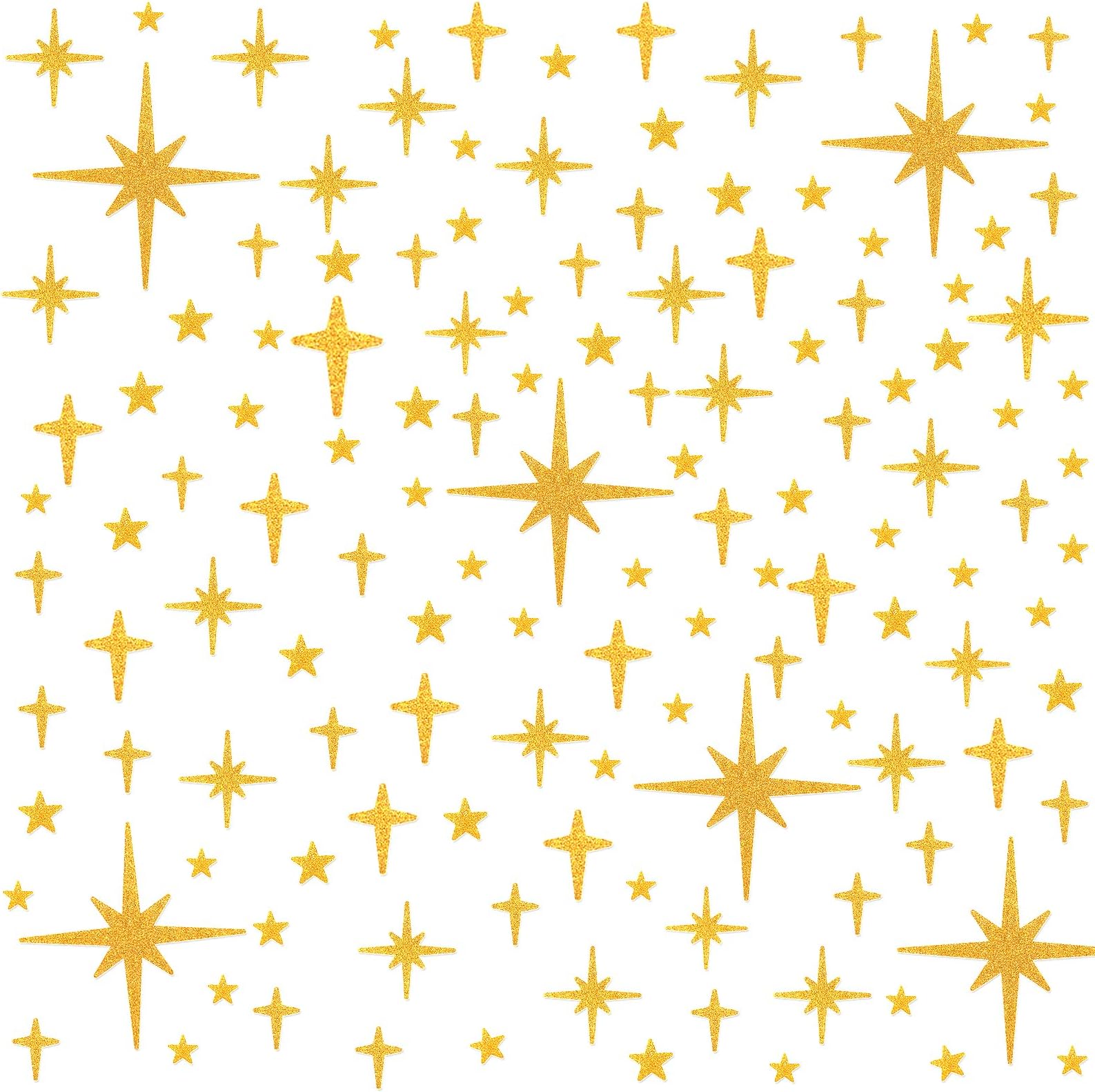 Amazon.com: Gold Star Wall Decals Stickers for Adult Bedroom Girls Kids ...