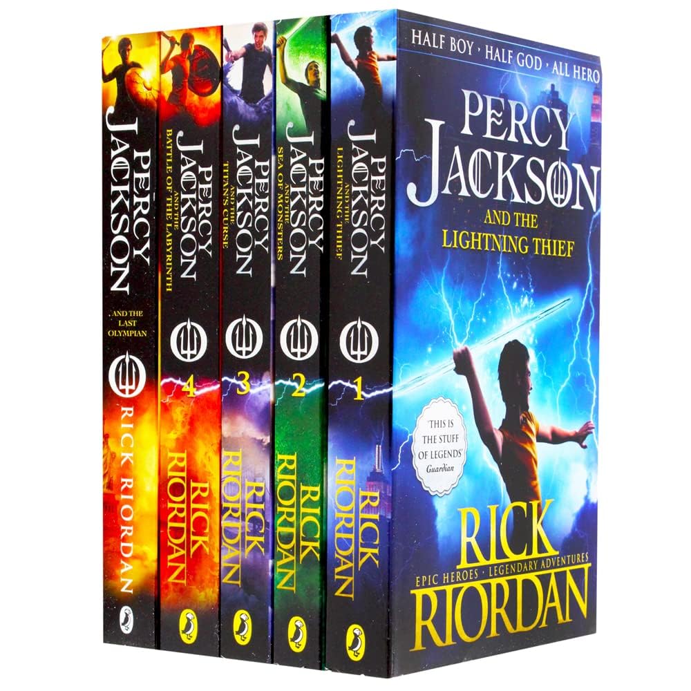 Percy Jackson Rick Riordan 5 Books Collection Pack Set(Percy Jackson ...