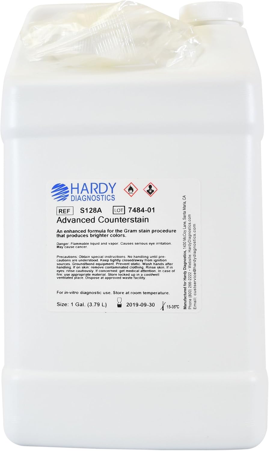 Amazon.com: Advanced Grams Counterstain, 1 Gallon, by Hardy Diagnostics ...