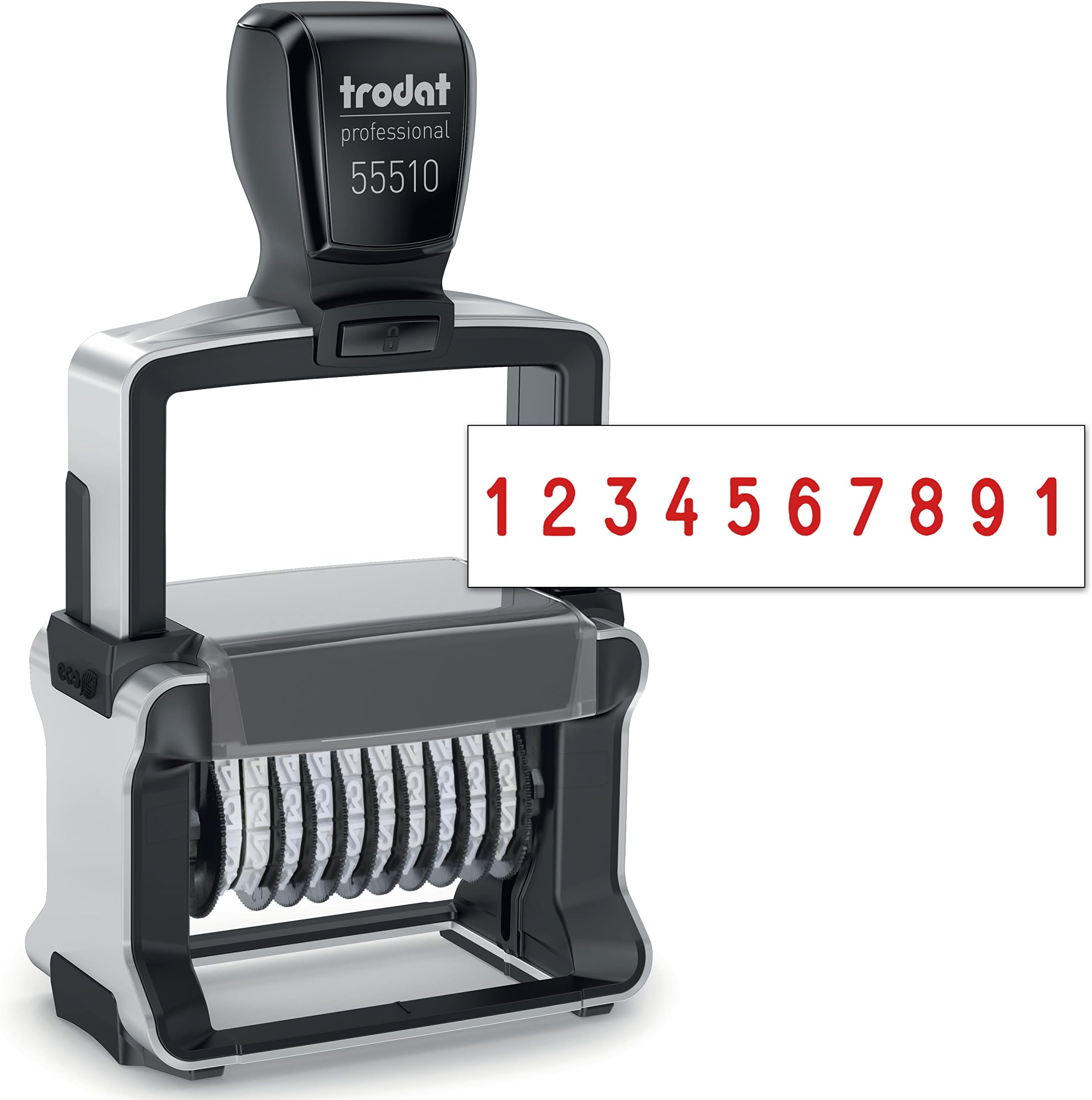 Amazon.com : Trodat 5756 Numberer Self Inking Metal Sequential ...