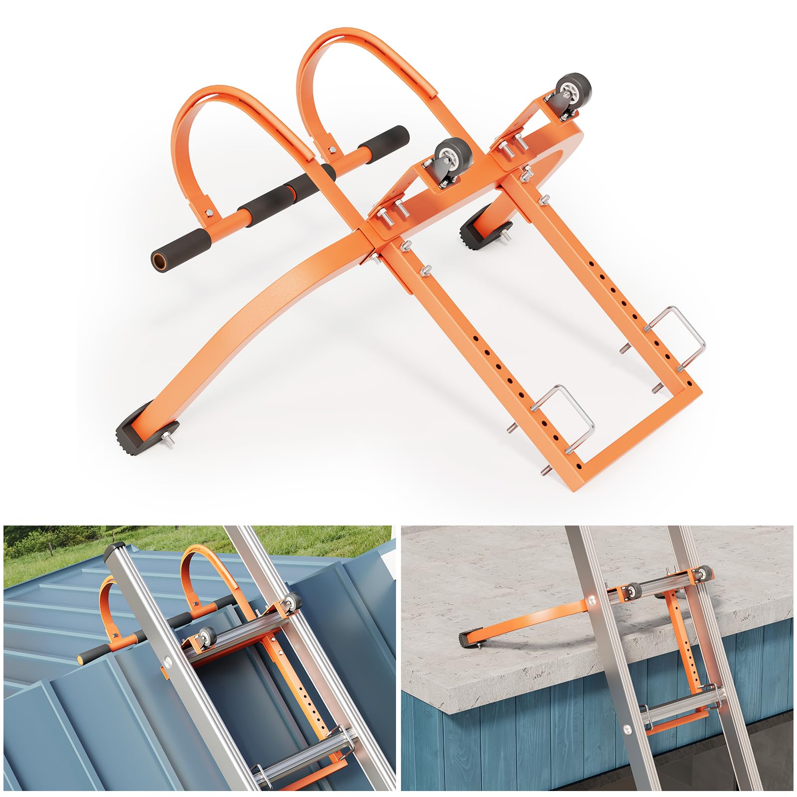 DICATTE 2 in 1 Ladder Stabilizer,Roof Ridge Extension Both Horizontally ...