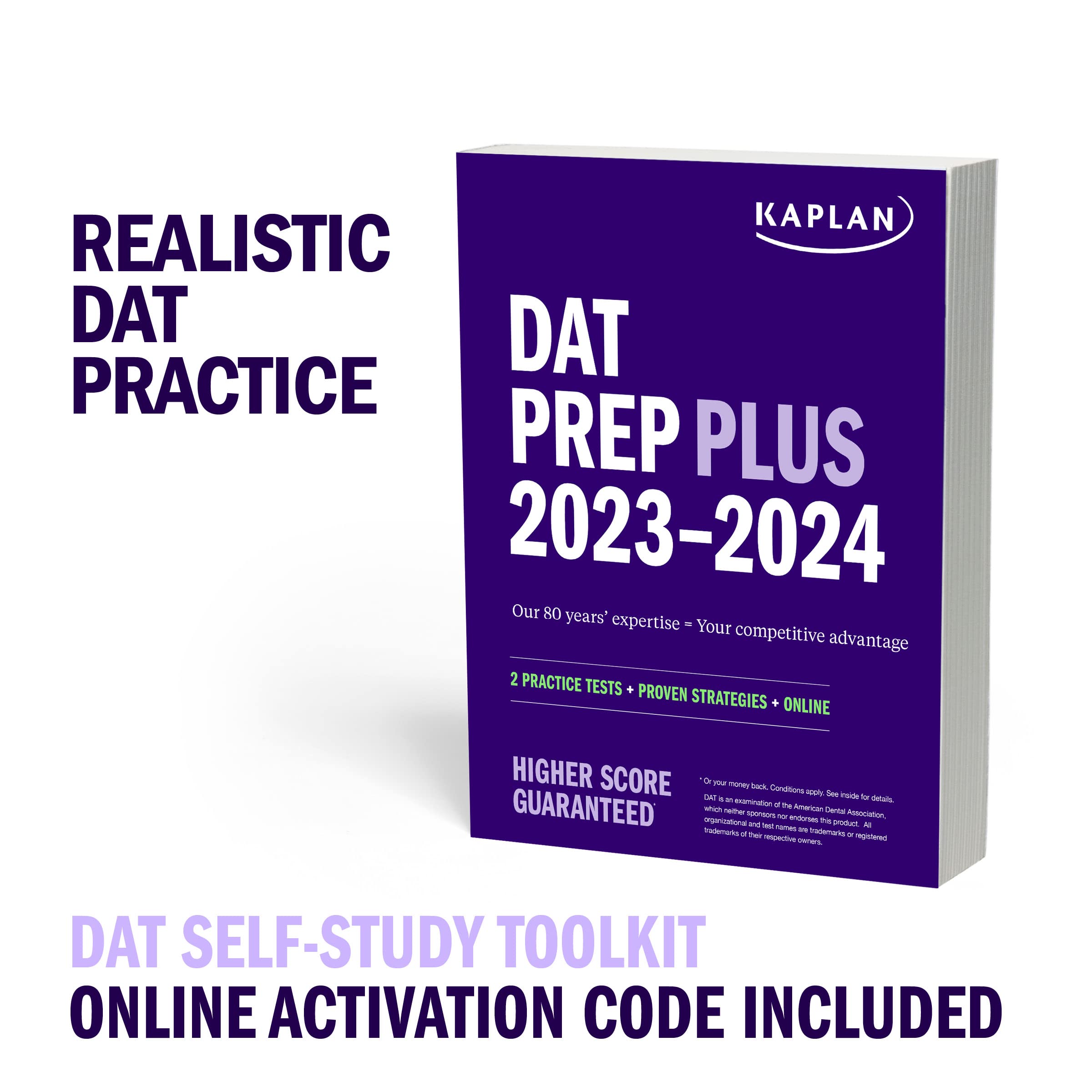 DAT Self-Study Toolkit 2023–2024: DAT Prep Plus Book + 4 Practice Tests ...