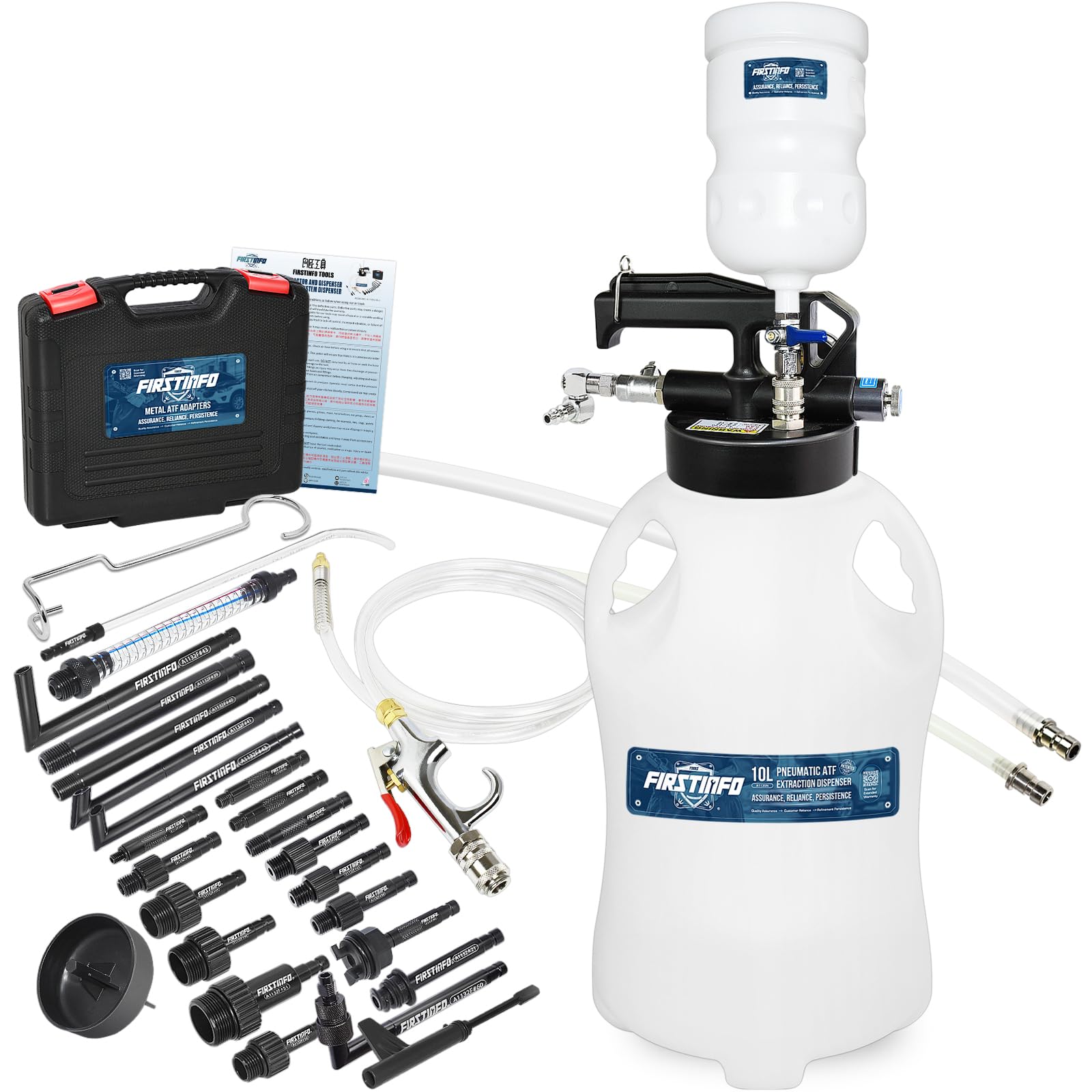 Amazon.com: FIRSTINFO Patented 10 Liter 22 Pcs Taiwan-ATF Filler ...