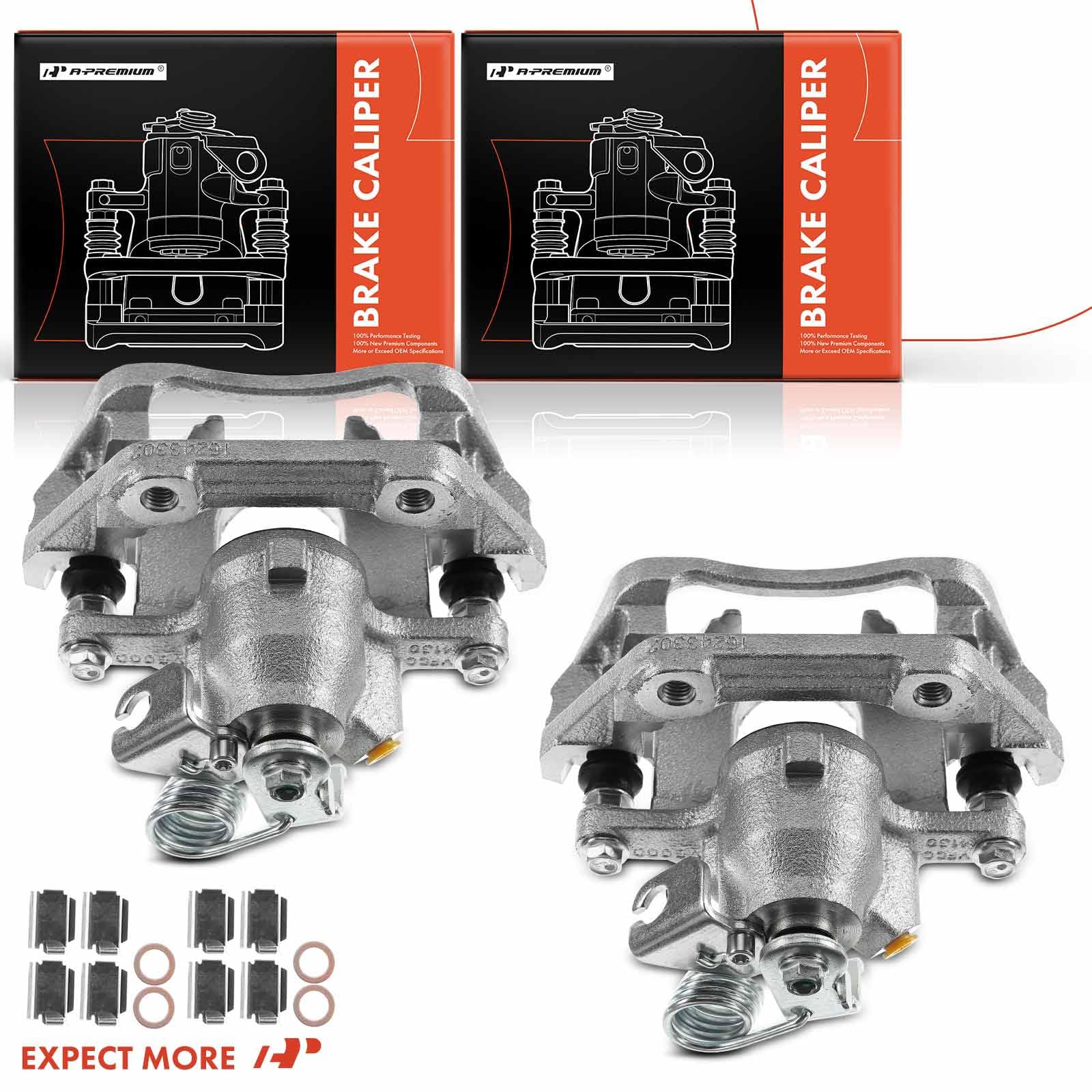 A-Premium Disc Brake Caliper Assembly with Bracket Compatible with ...