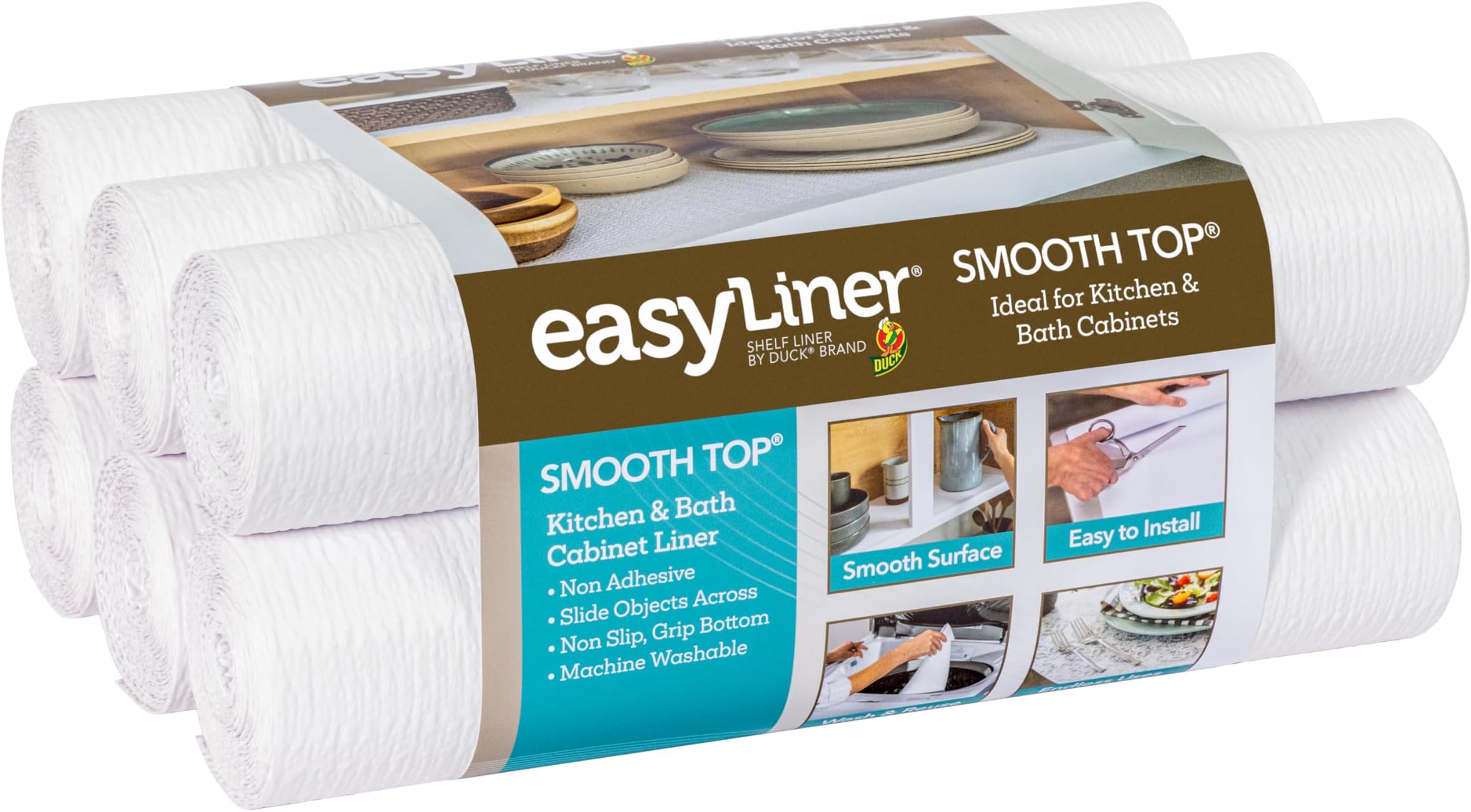 Amazon.com - Duck Brand 283551 Supreme Easy Liner Non-Adhesive Shelf ...