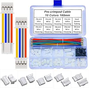 Amazon.com: Kidisoii JST Connector Kit,JST 2.0 JST-PA 2.0mm 2P 3P 4P 5P 6P 7P 8P 9P 10P ...