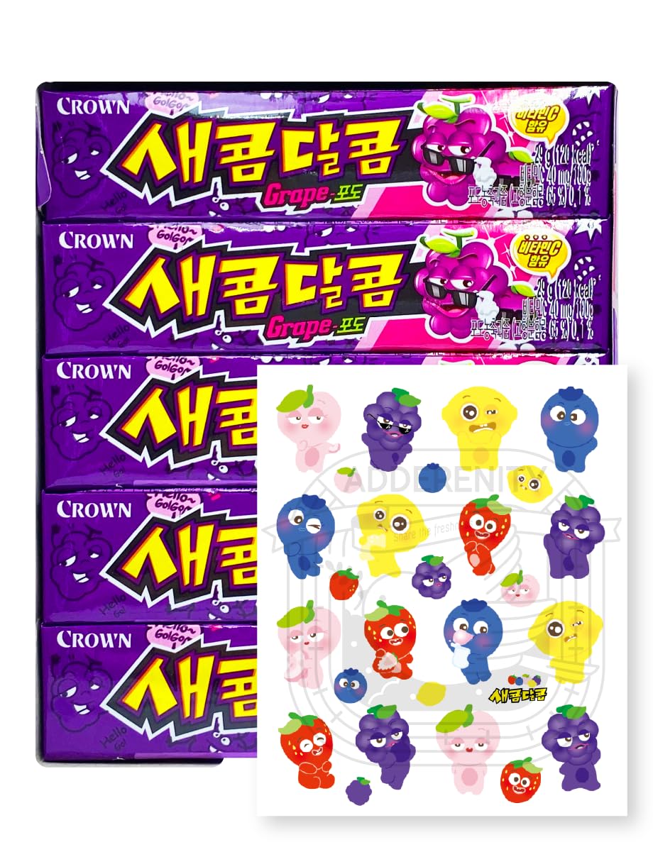 Amazon.com : Crown Sweet and Sour Candy Grape Flavor 435g (29g X 15ea ...