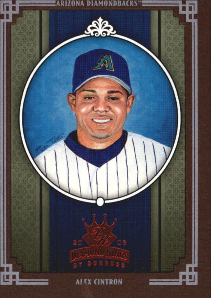 Amazon.com: 2005 Diamond Kings Framed Red #16 Alex Cintron MLB Baseball ...