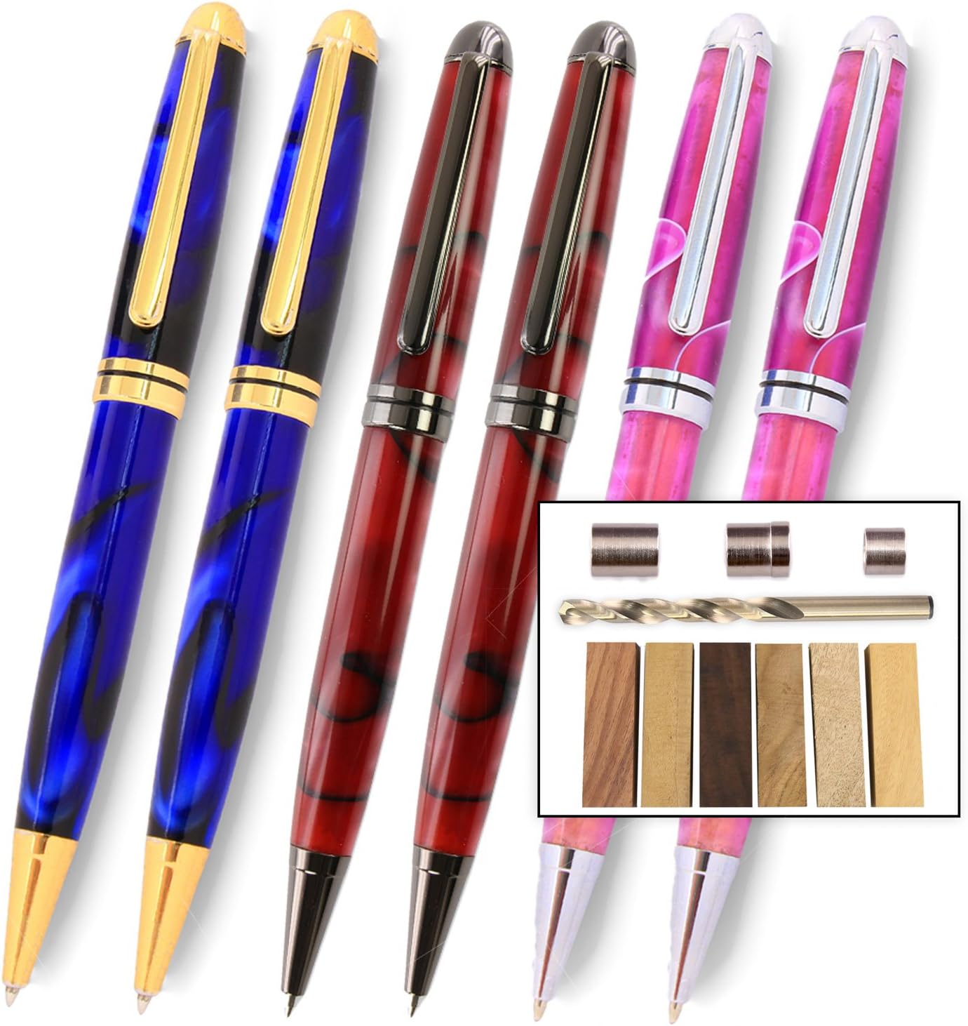 Legacy Woodturning, European Pen Kit Starter Pack with Bushings ...