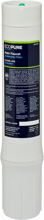 EcoPure EPWURF Main Faucet Under Sink Filter : Amazon.ca: Tools & Home ...