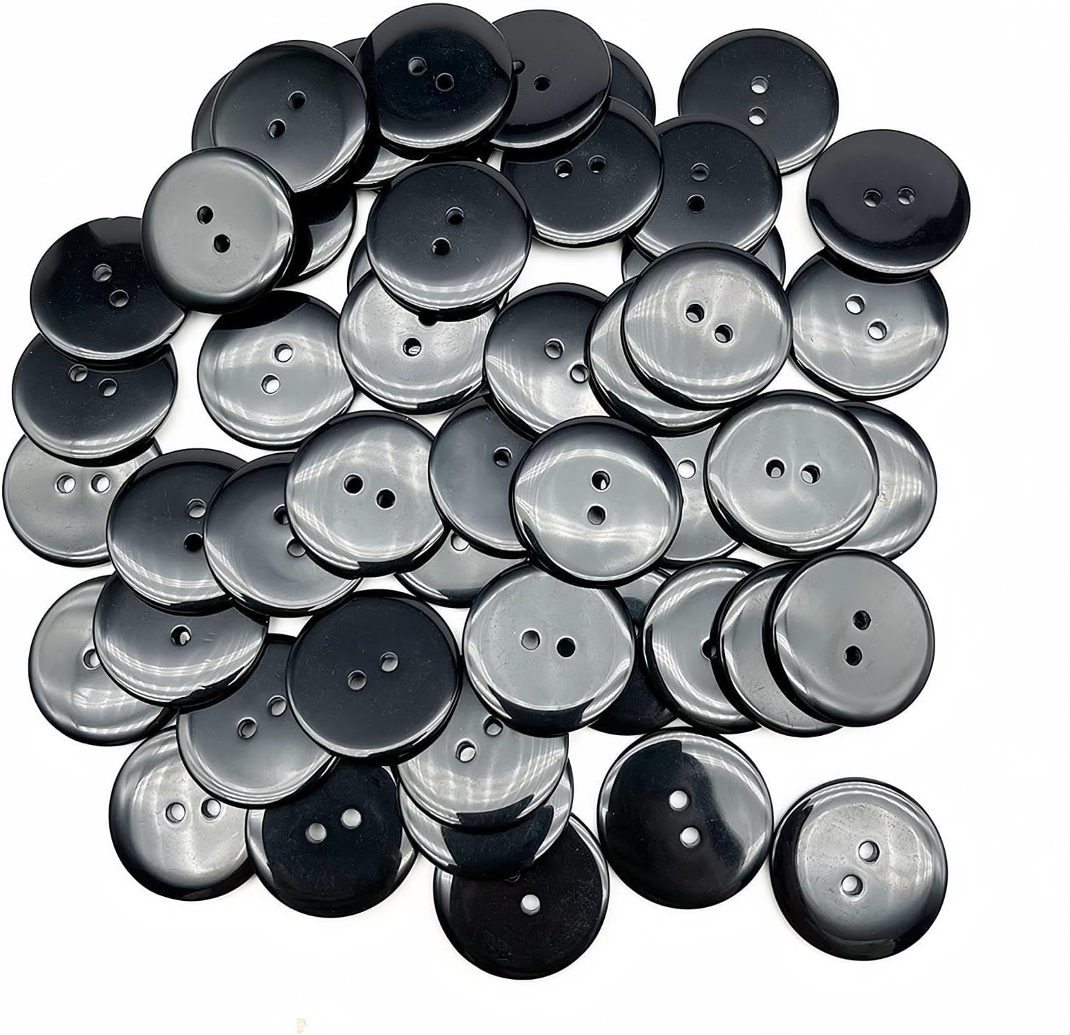 Amazon.com: JIANYI 50 Pack 1 Inch Buttons 2 Holes Resin Button for ...