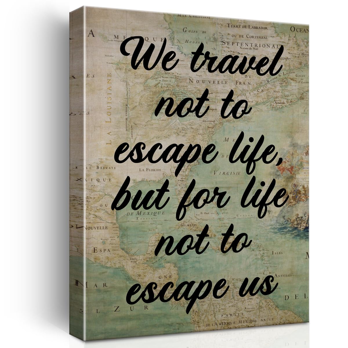Amazon.com: Inspirational Wall Art Decor Motivational Travel Quote ...