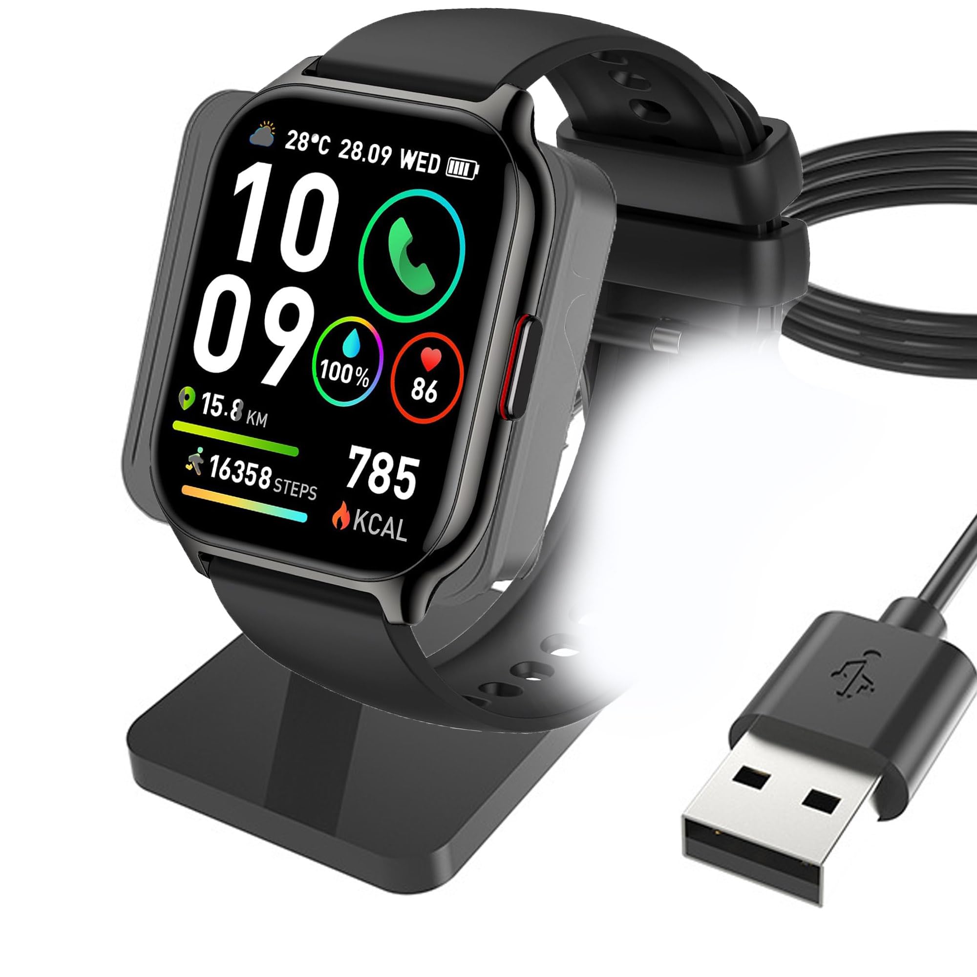 Amazon.com: Compatible with SKG Smart Watch Charger Stand, Lamshaw ...