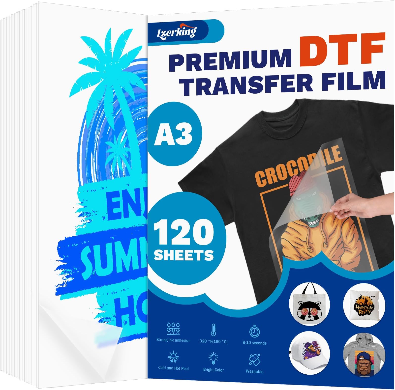 Amazon.com: Vintalie DTF Transfer Film – A4 (8.5”x11”)50 Sheets Premium ...