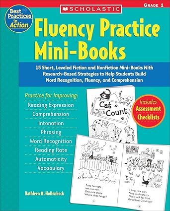 Fluency Practice Mini-Books: Grade 1: 15 Short, Leveled Fiction and ...