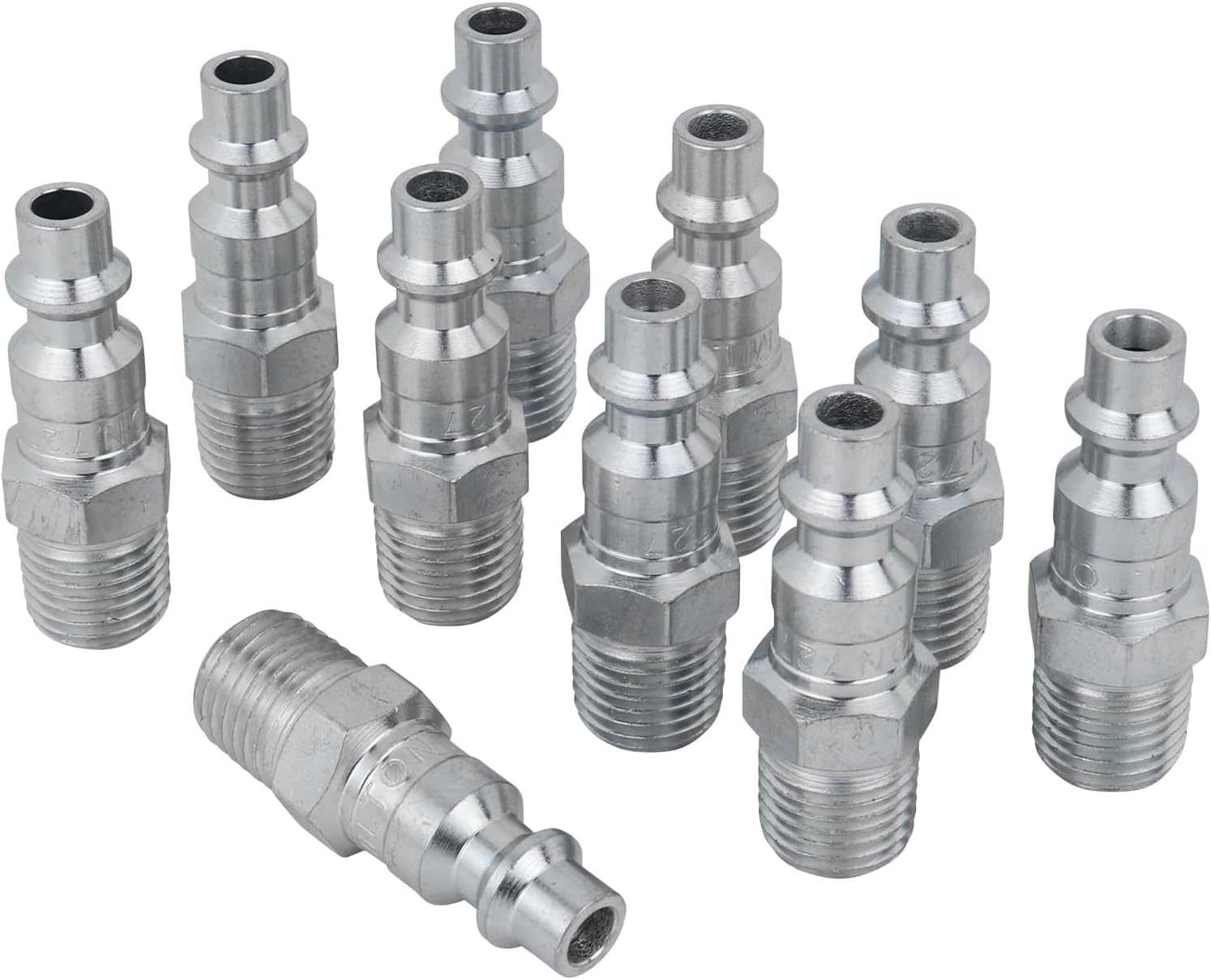 Amazon.com: Milton Industries S-728 1/4" FNPT M Style Plug, Steel - 2 ...