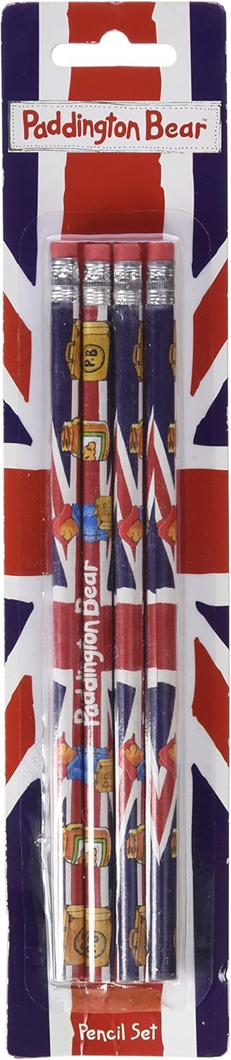 Paddington Cool Britannia Pencil (Set of 4) : Amazon.co.uk: Stationery ...