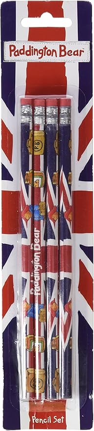 Paddington Cool Britannia Pencil (Set of 4) : Amazon.co.uk: Stationery ...